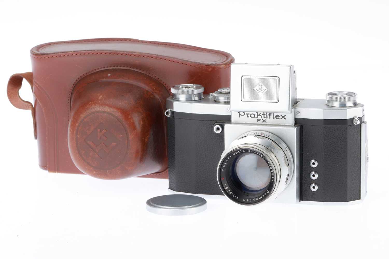 Lot 165 - A Praktiflex FX Camera and Primoplan Lens,