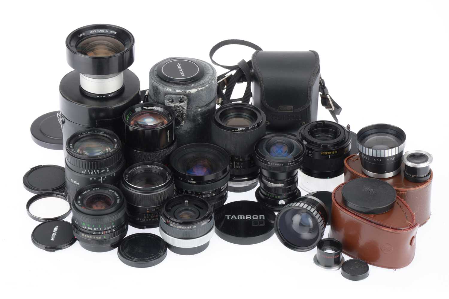 Lot 454 - A Selection of Camera Lenses,