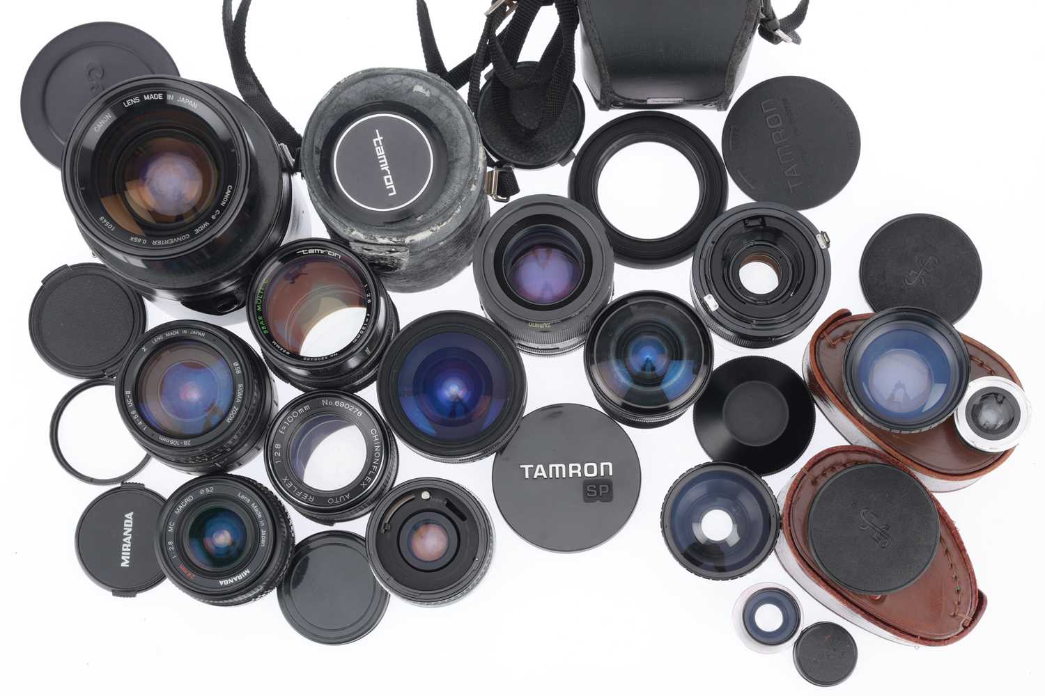 Lot 454 - A Selection of Camera Lenses,