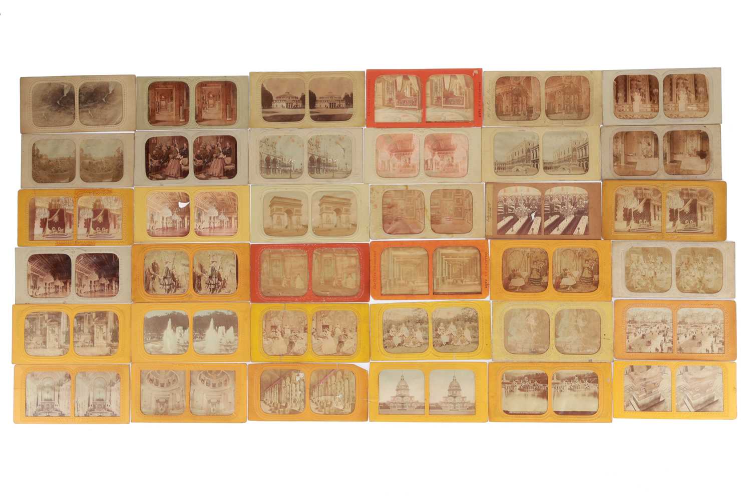 Lot 50 - Large Collection of Early Tissue Stereoviews,