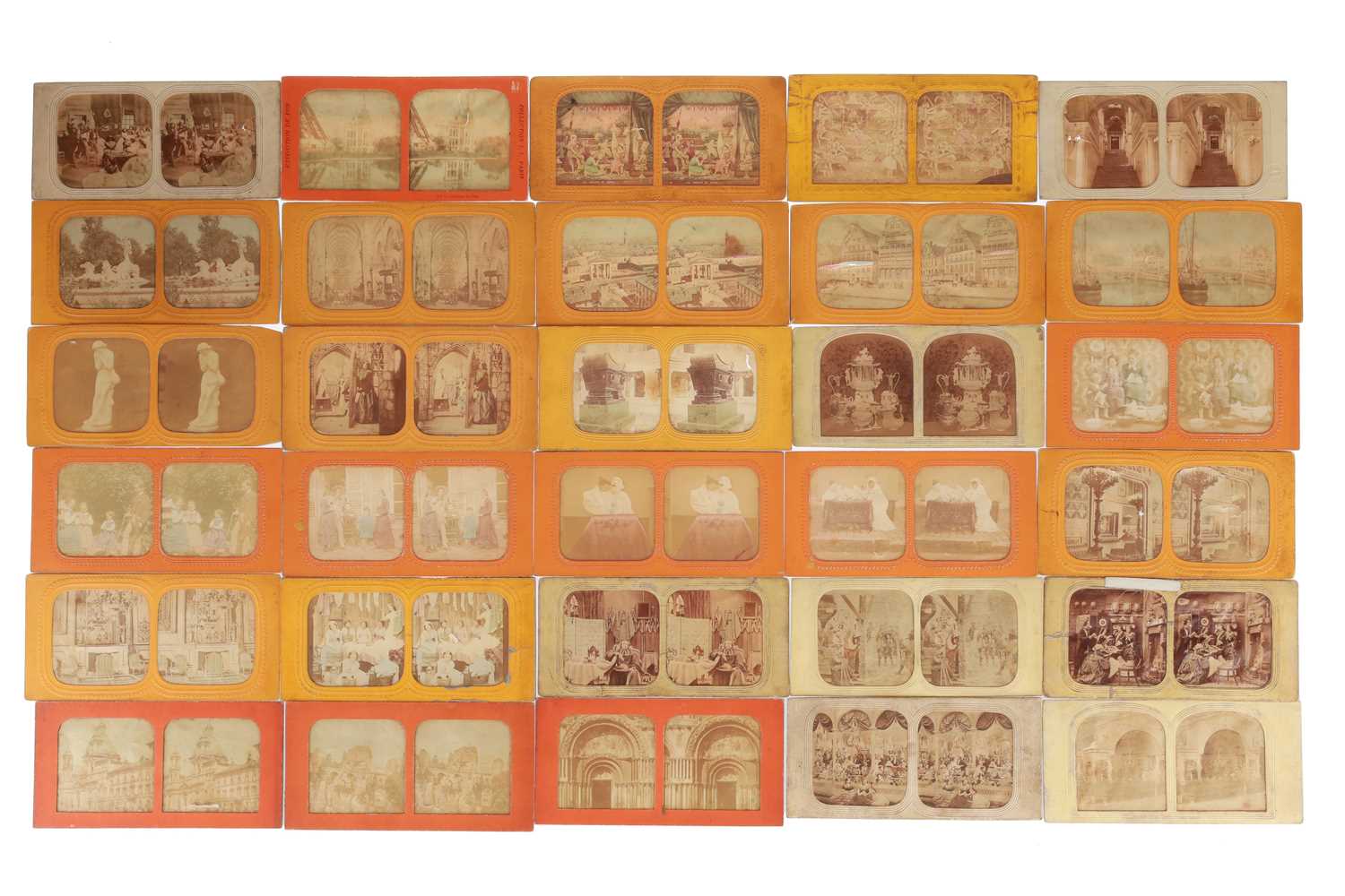 Lot 50 - Large Collection of Early Tissue Stereoviews,