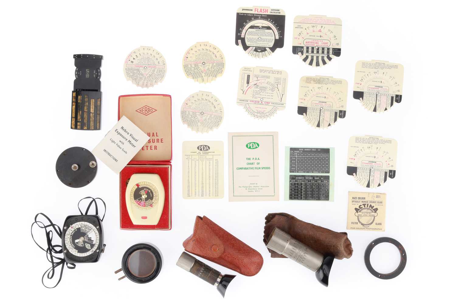 Lot 574 - A Selection of Exposure Calculators and