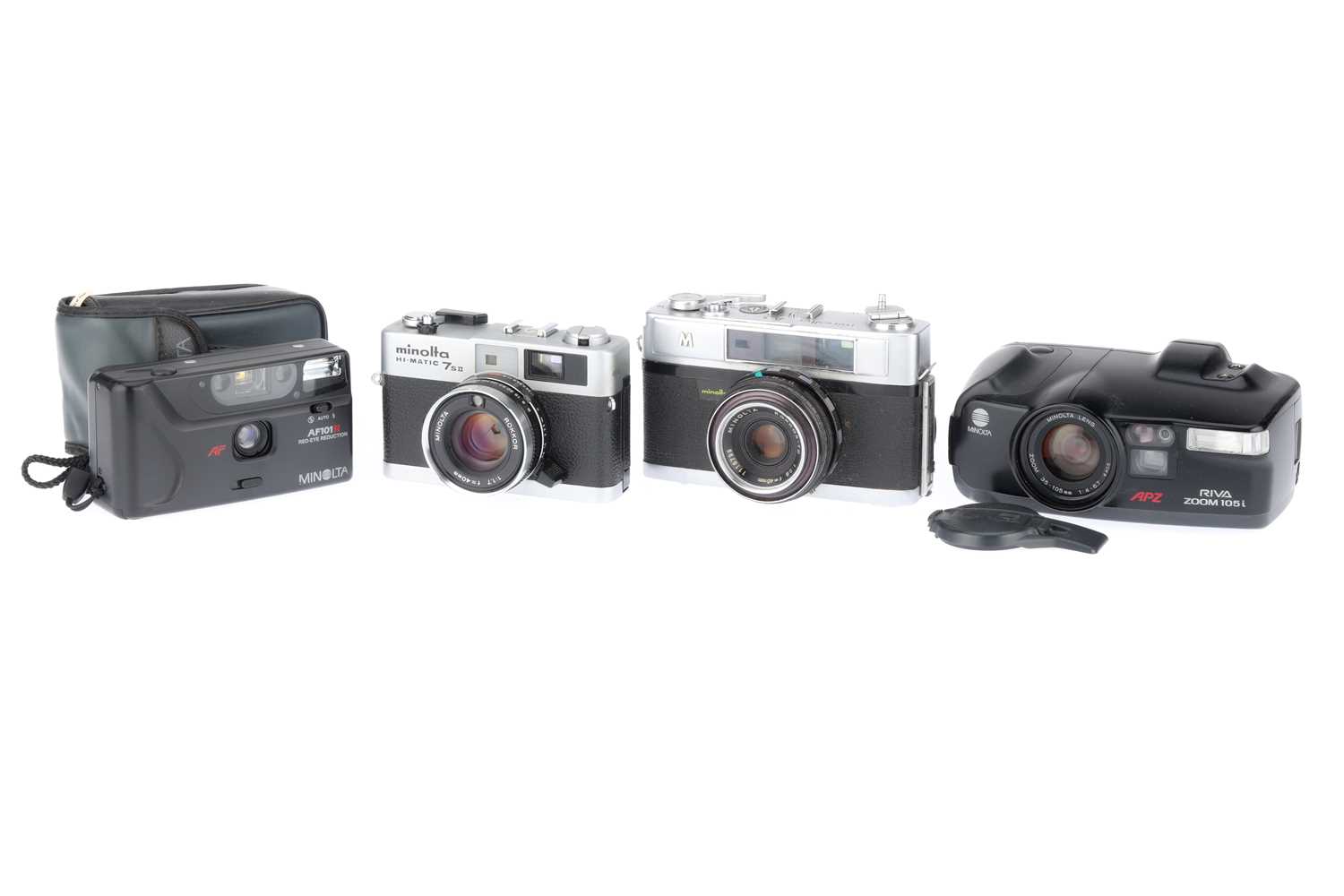 Lot 100 - A Mixed Selection of Minolta Cameras,