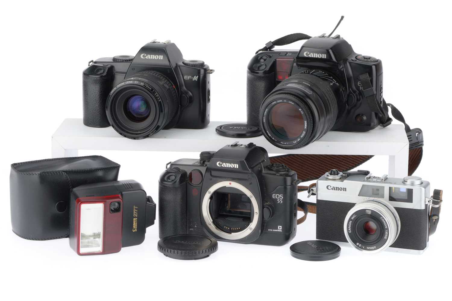 Lot 321 - A Selection of Canon Cameras,