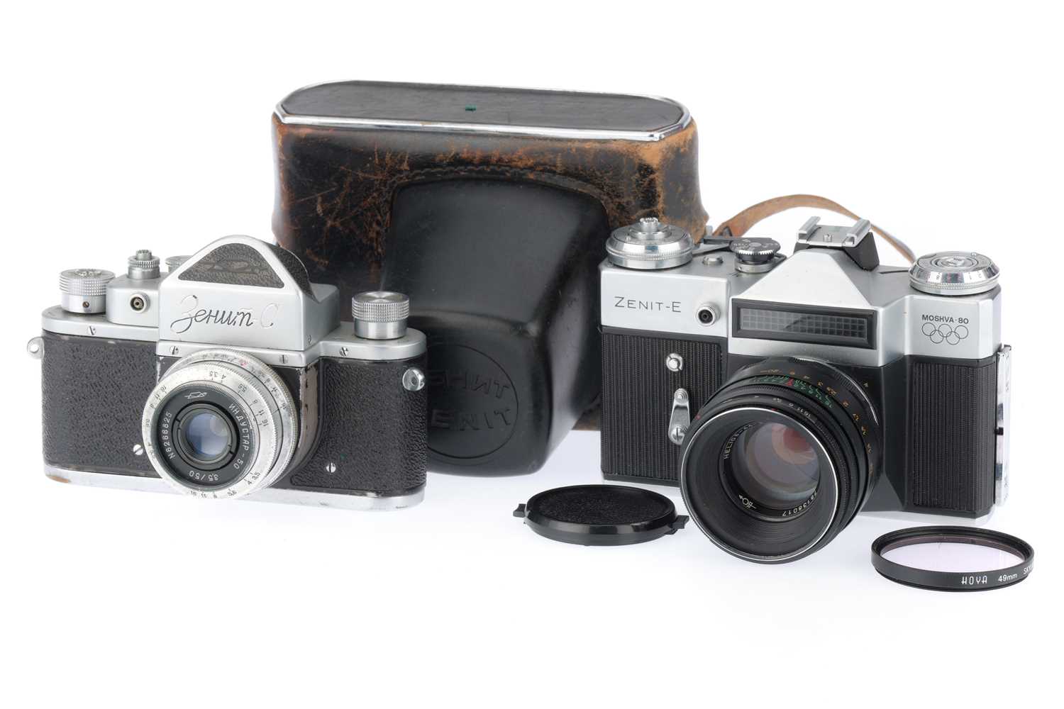 Lot 123 - A Pair of Krasnogorsk Zenit SLR Cameras,