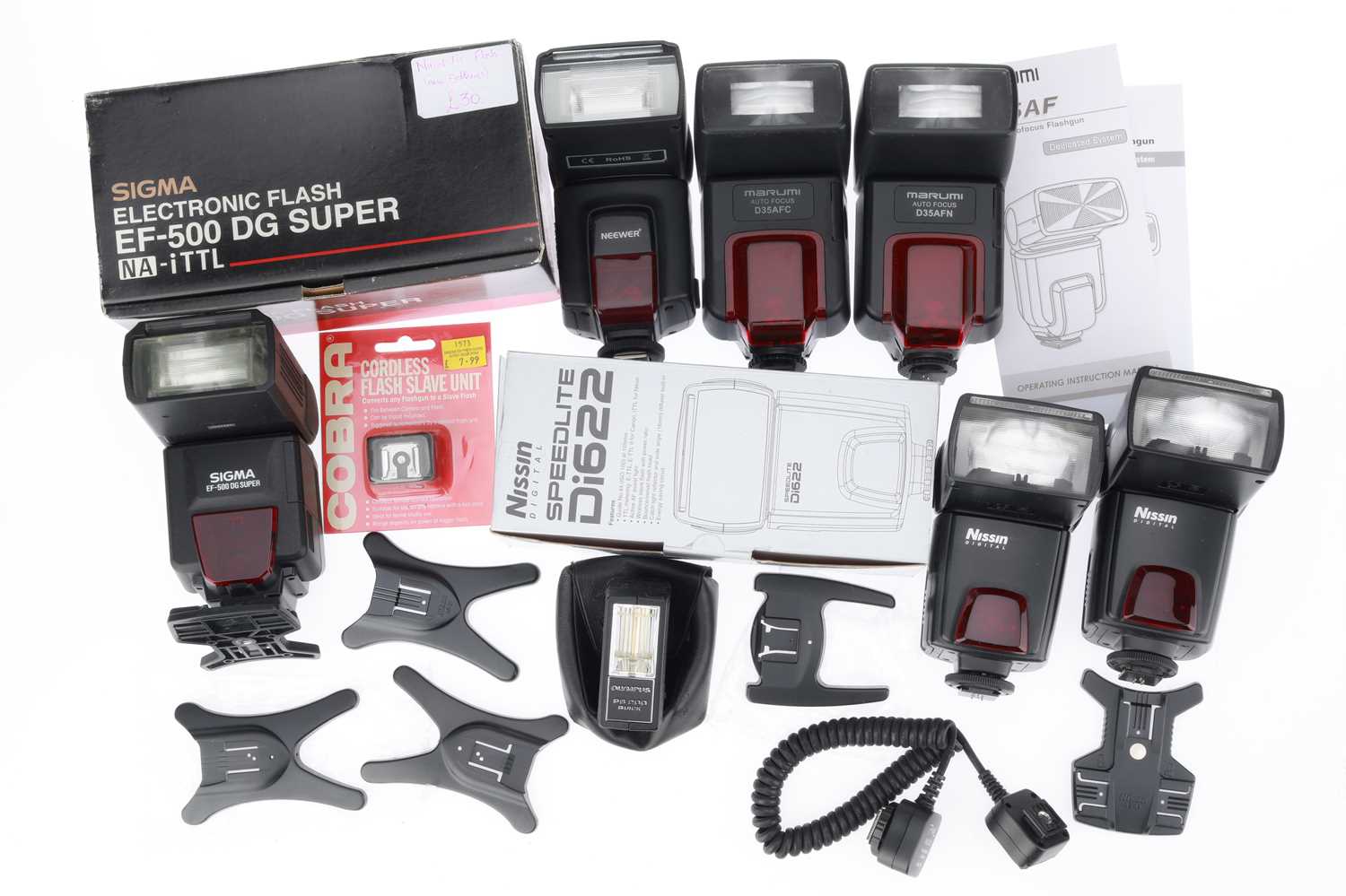 Lot 614 - A Selection of Camera Flash Guns,