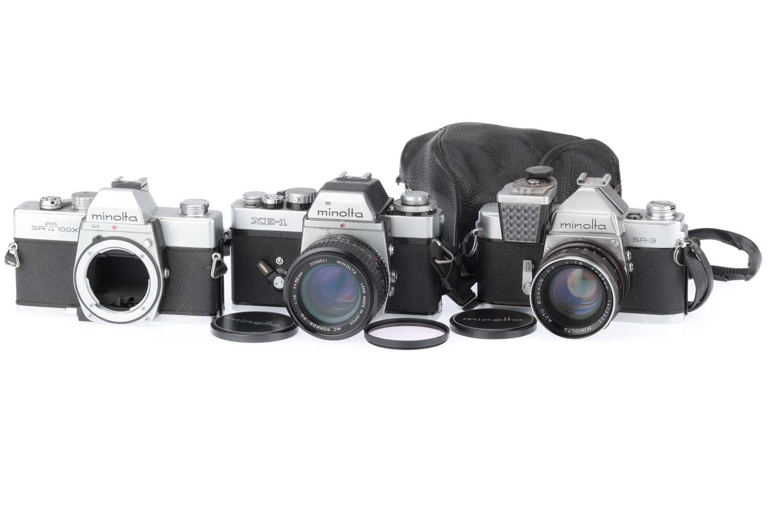 Lot 91 - A Trio of Minolta SLR Cameras,