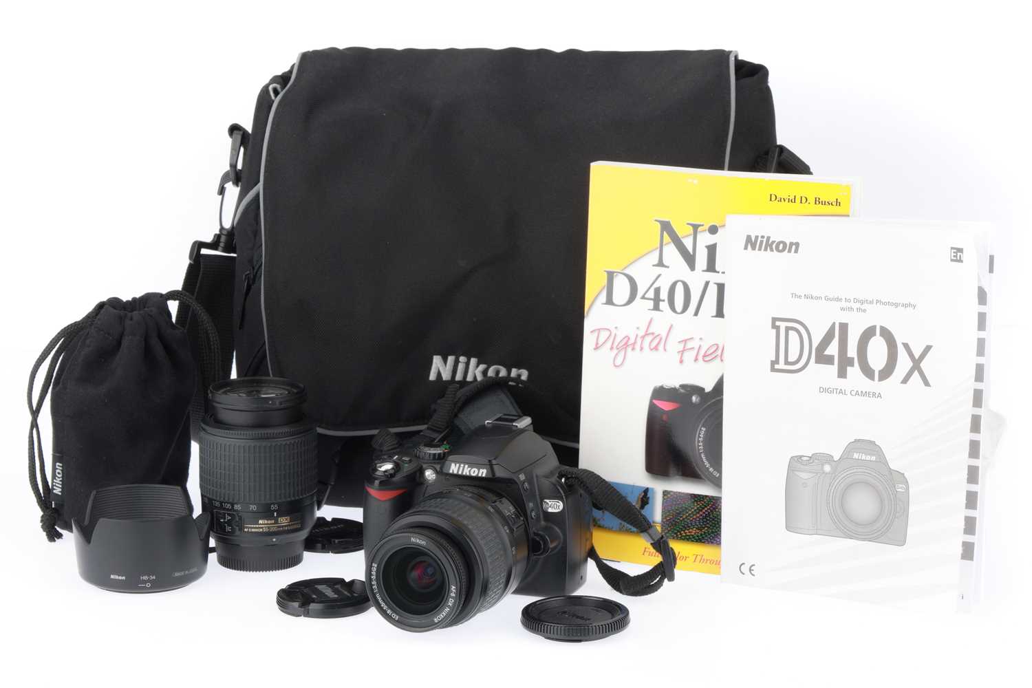Lot 76 - A Nikon D40 Digital Camera Outfit,