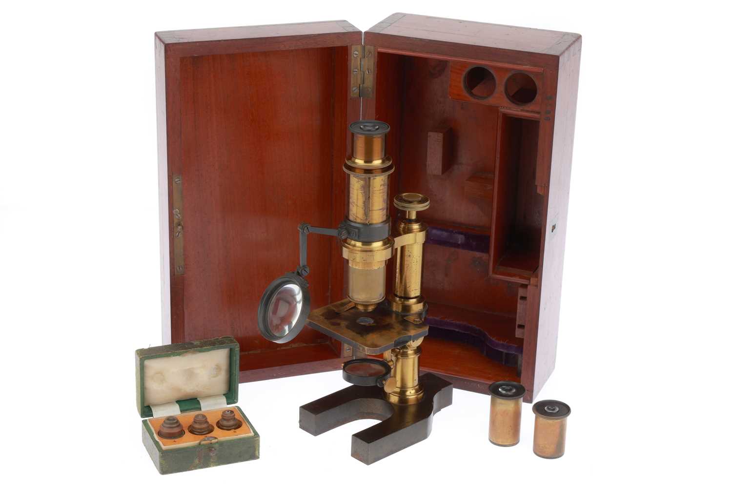 Lot 617 - French Compound Microscope By Hartnack st