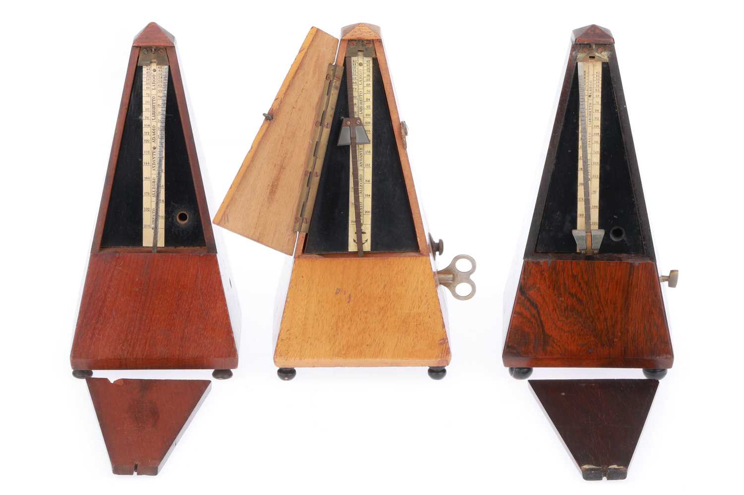 Lot 529 - Collection of 3 Metronomes,