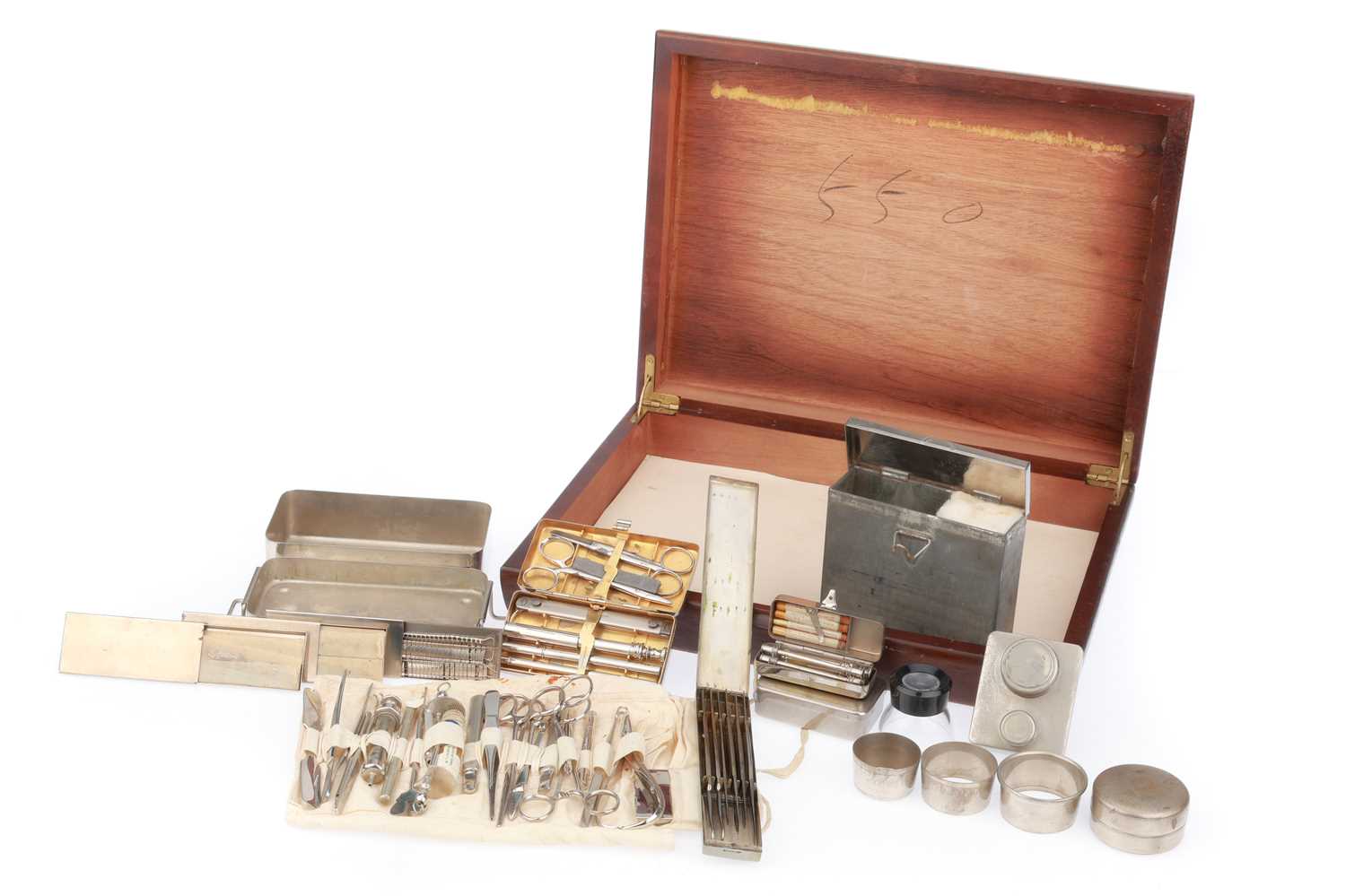 Lot 552 - A Collection of WWII Medical Instruments,