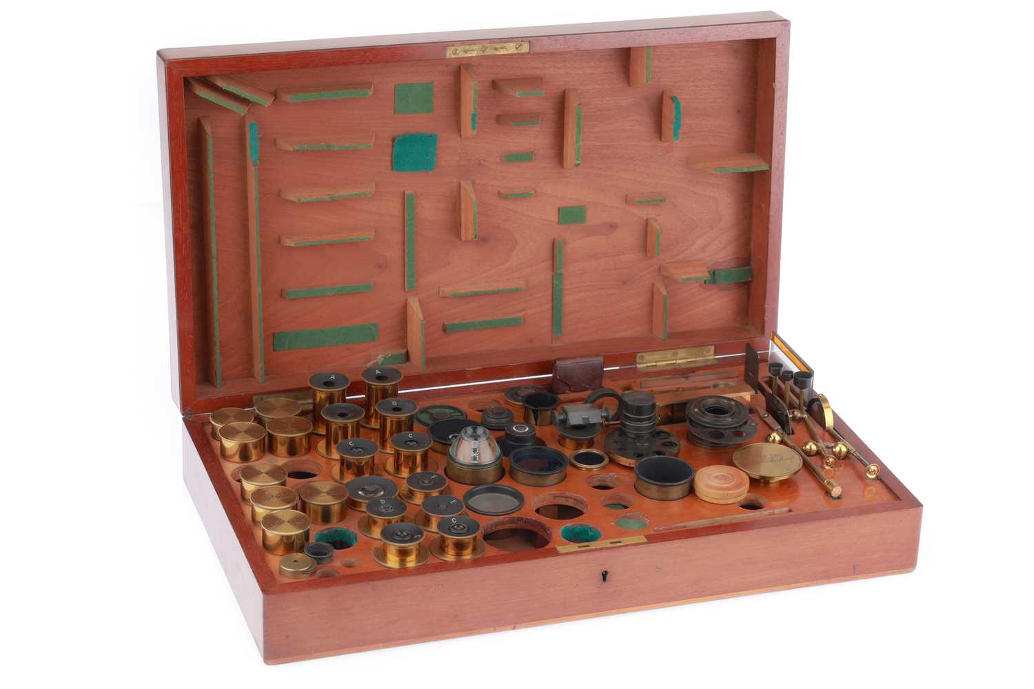 Lot 633 - A Large Victorian Microscope Accessory Set,