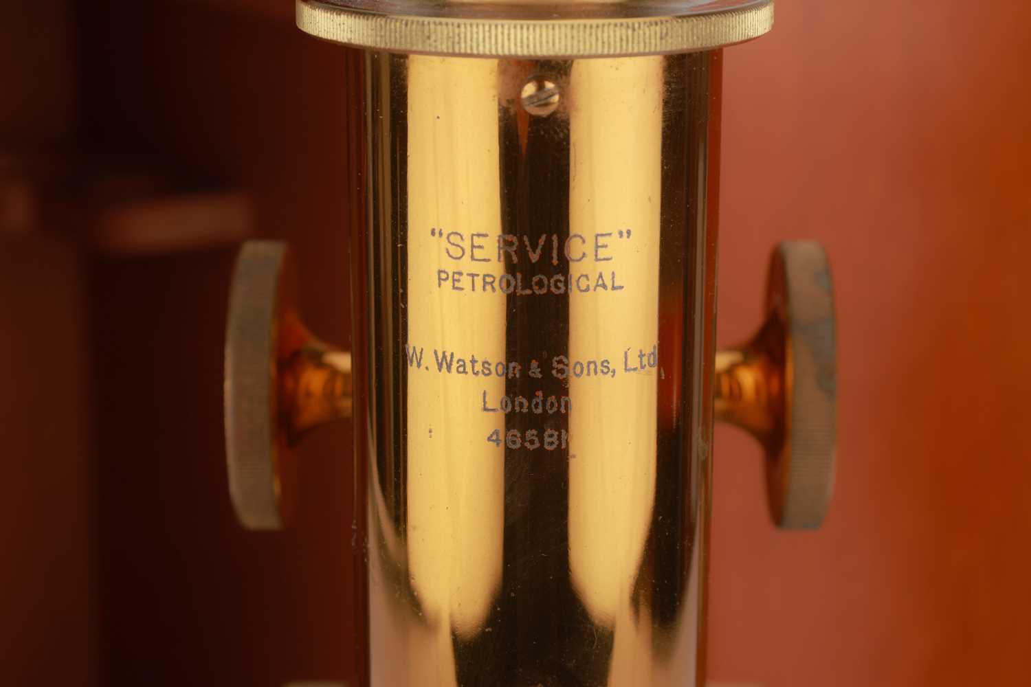 Lot 605 - Watson Service Petrological Microscope,