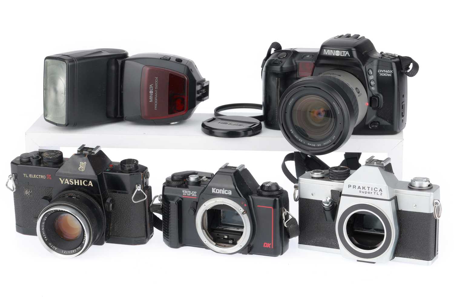 Lot 166 - A Group of SLR Cameras,
