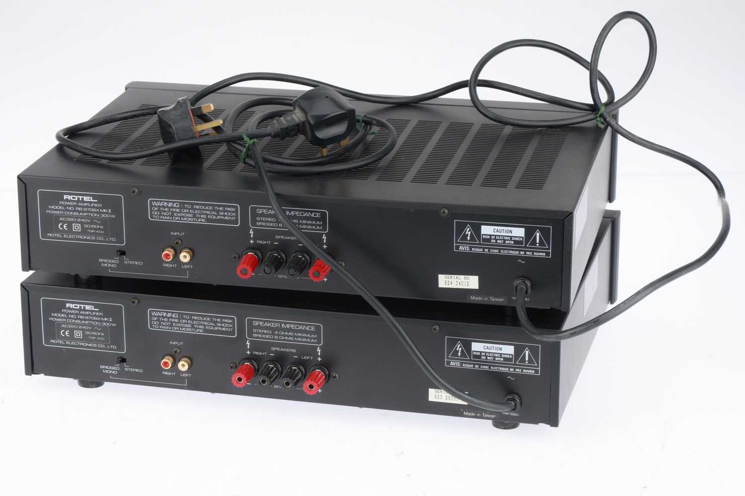 Lot 773 - A Pair of Rotel RB-970BX Bridged Mono Stereo