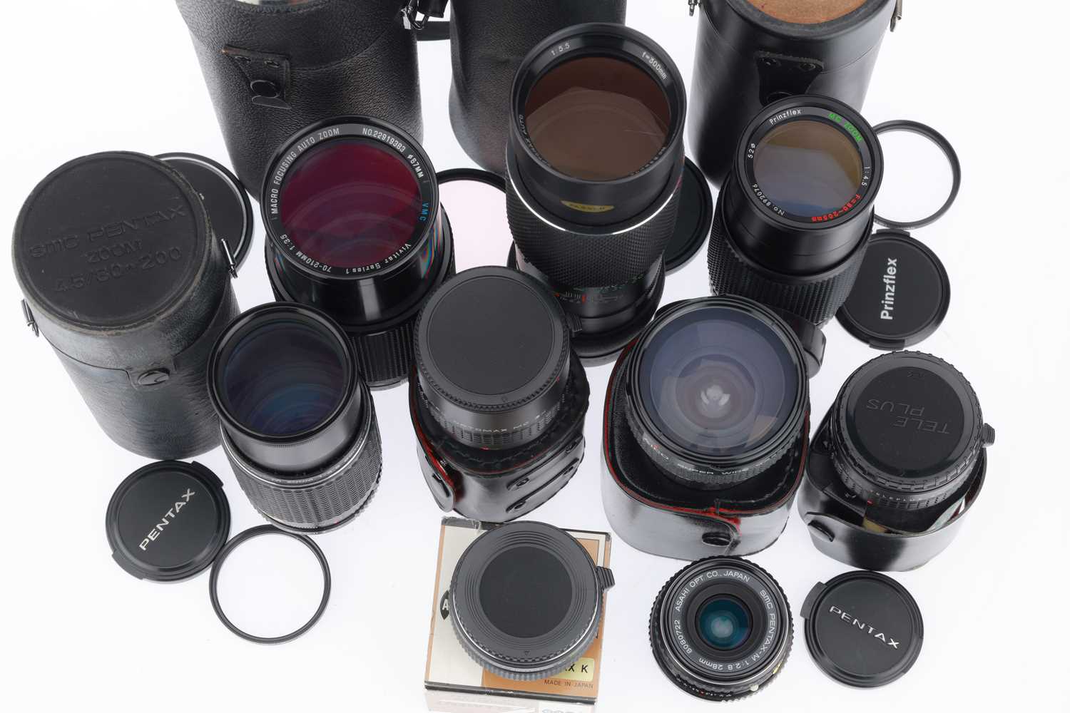 Lot 356 - A Selection of Camera Lenses,