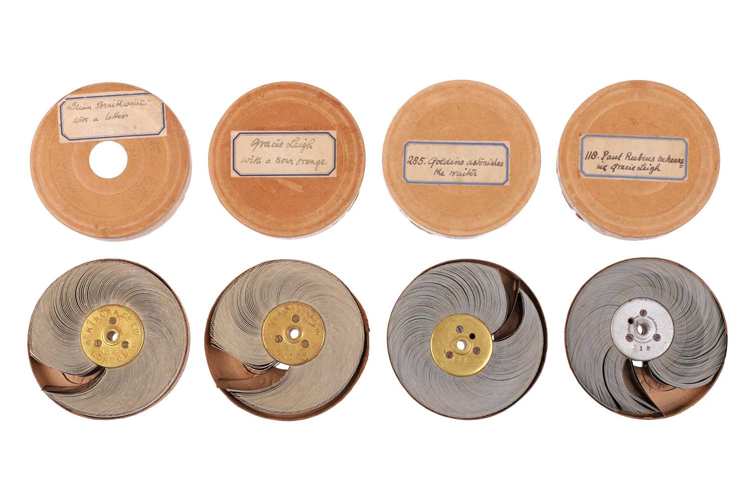 Lot 273 - 4 Kinora Viewer Film Reels,