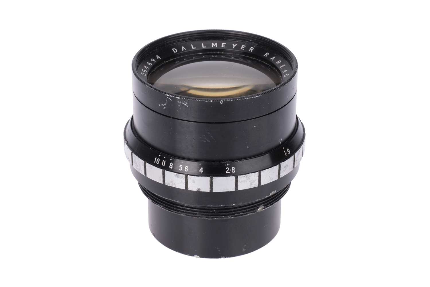 Lot 458 - A J. H. Dallmeyer Rareac f/1.9 80mm Lens,