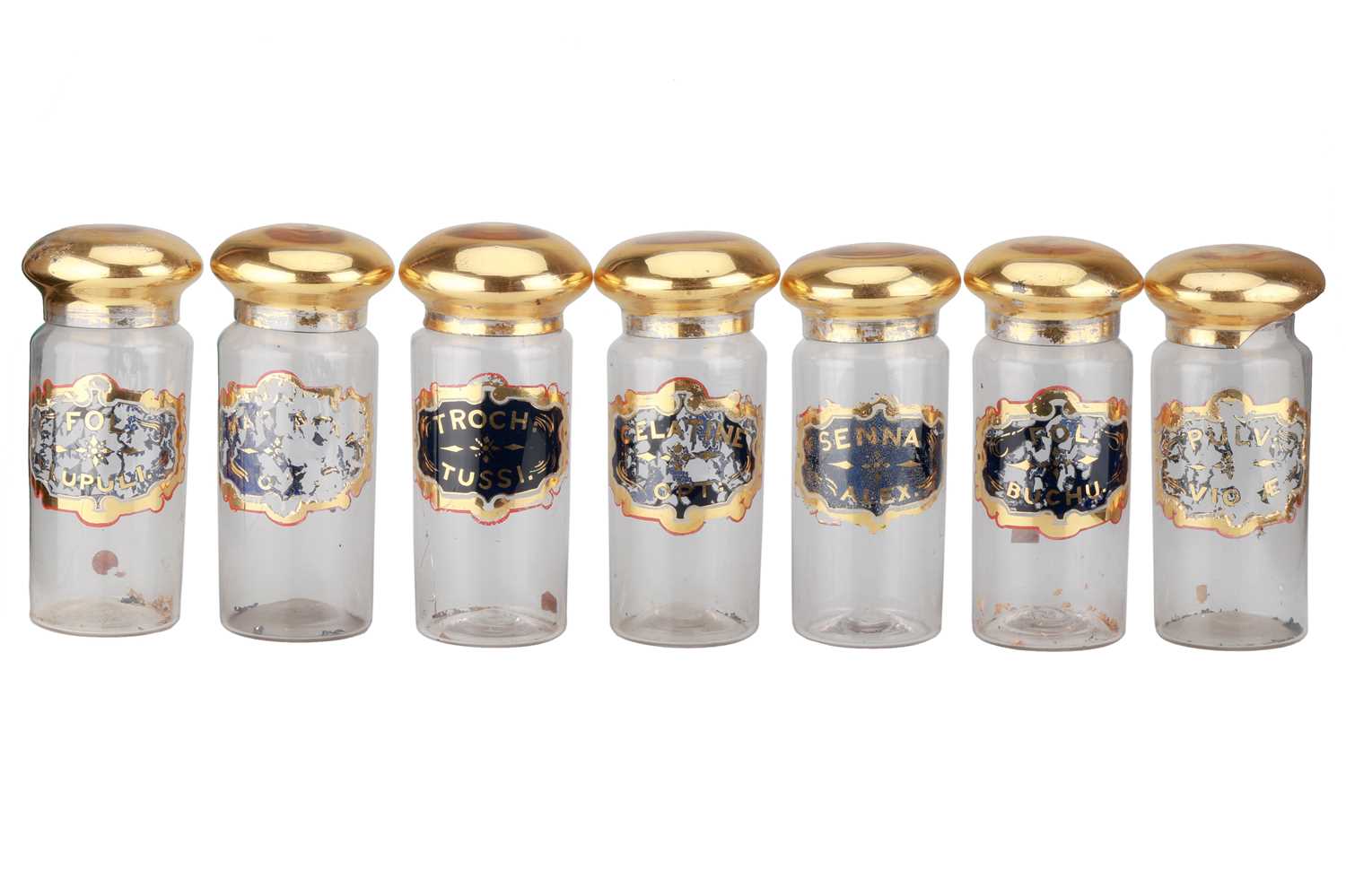 Lot 294 - Collection of 7 Victorian Apothecary Speci