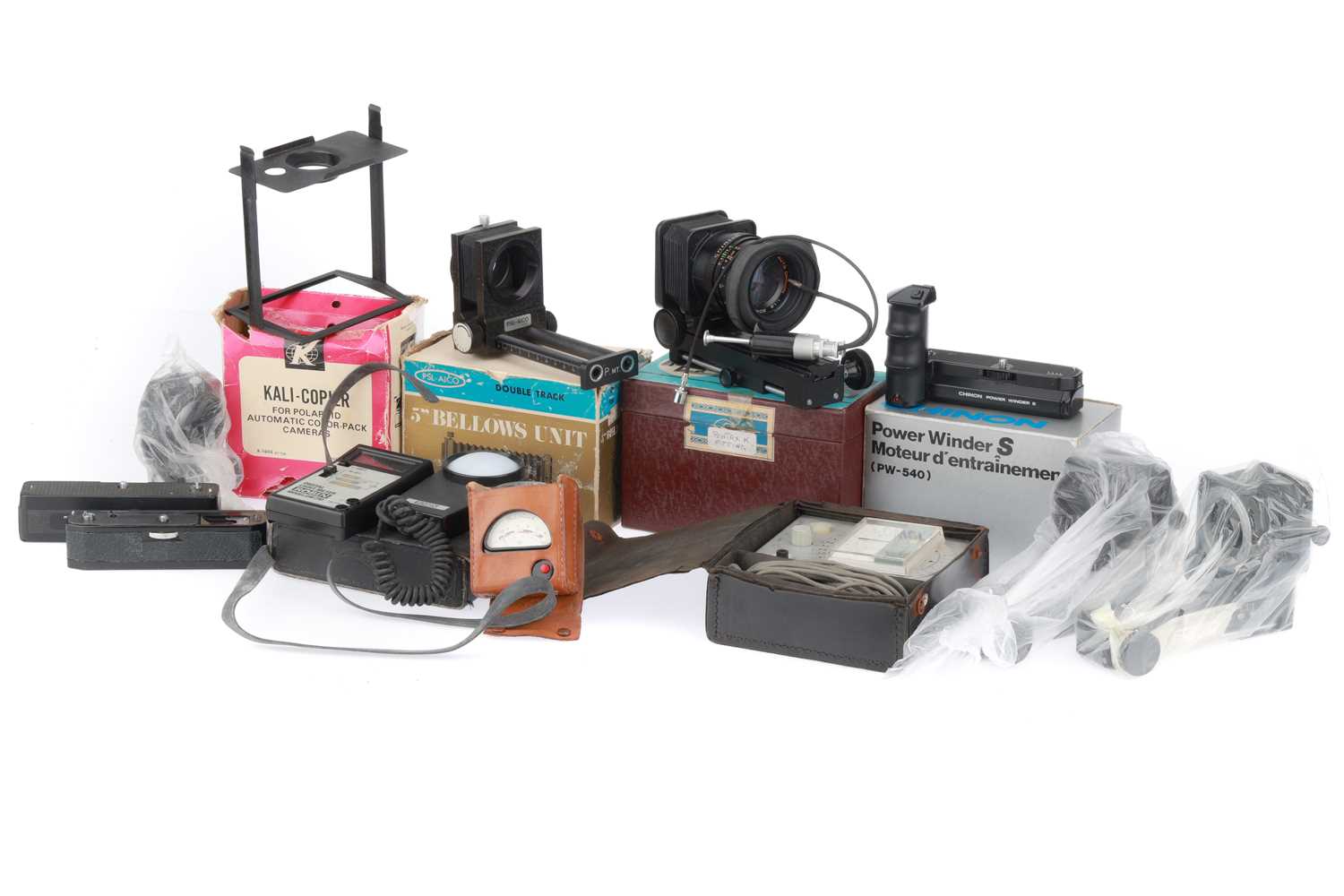 Lot 397 - A Selection of Bellows and Studio Meters,