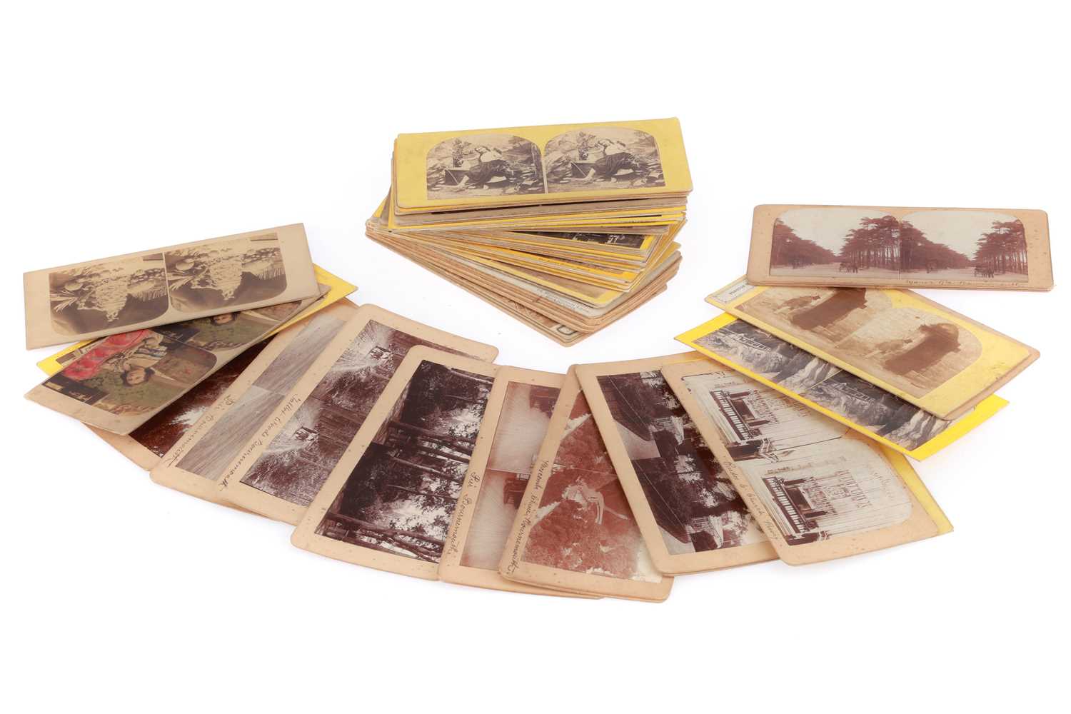 Lot 456 - Collection of 57 Stereo Cards,