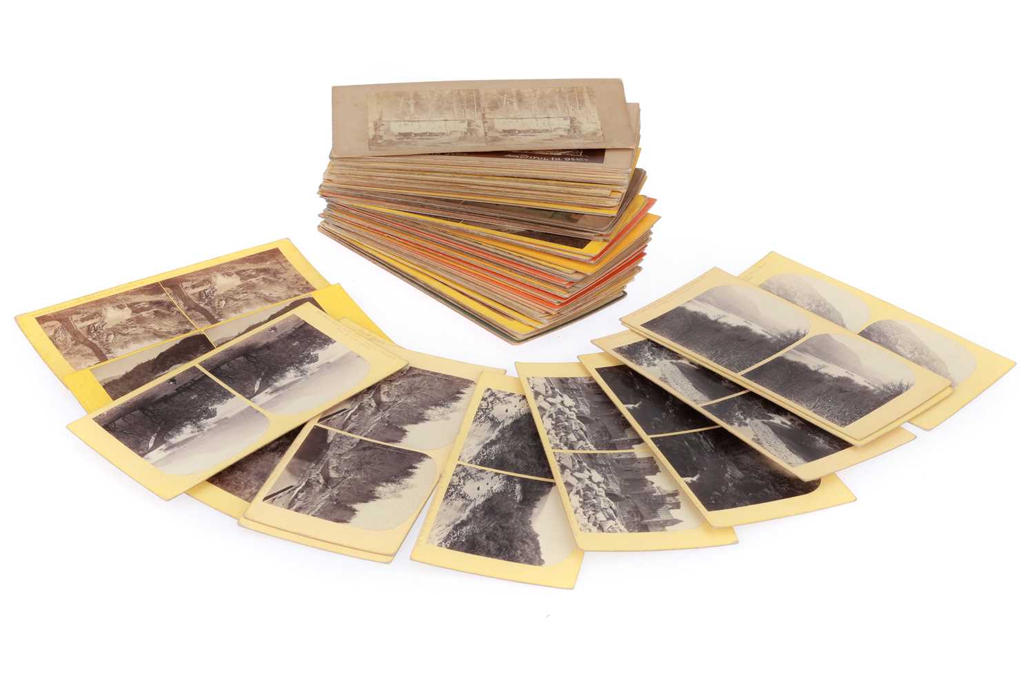 Lot 458 - Large Collection of 70+ Stereo Cards,