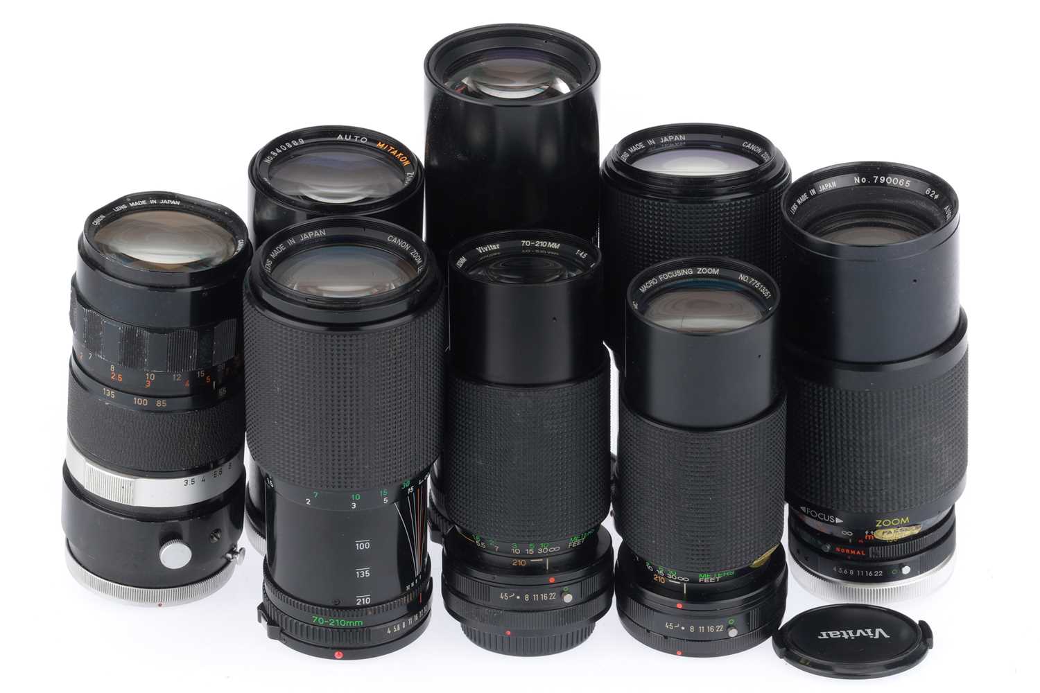 Lot 239 - A Group of FD Mount Telephoto Lenses,