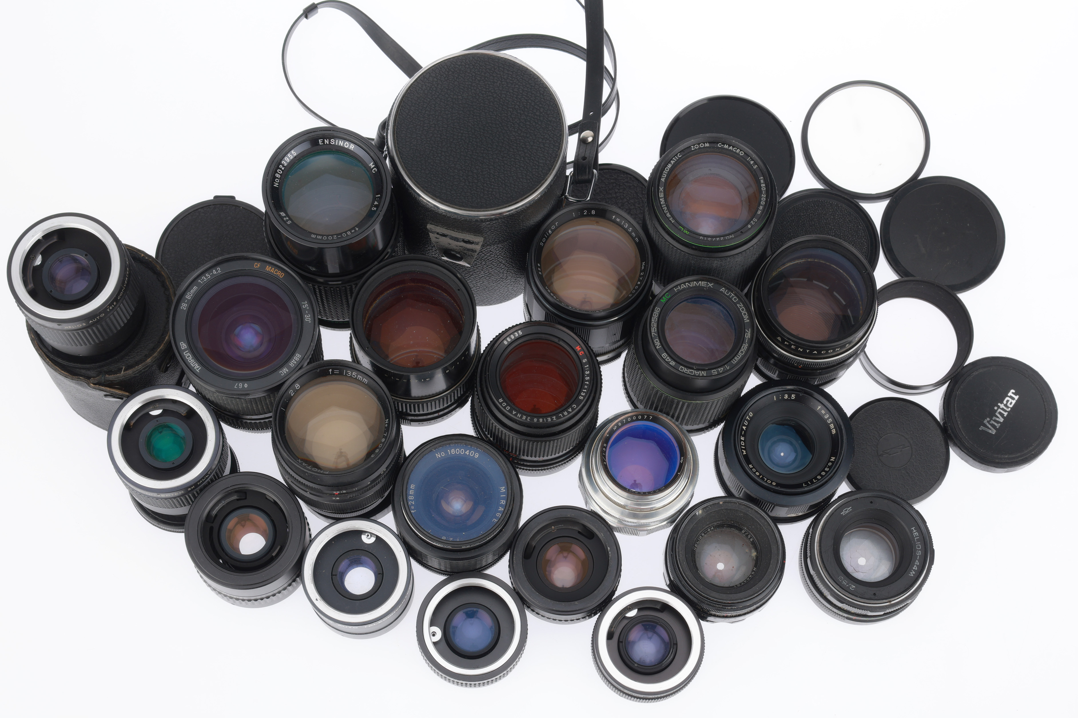 Lot 254 - A Selection of M42 Mount Lenses,