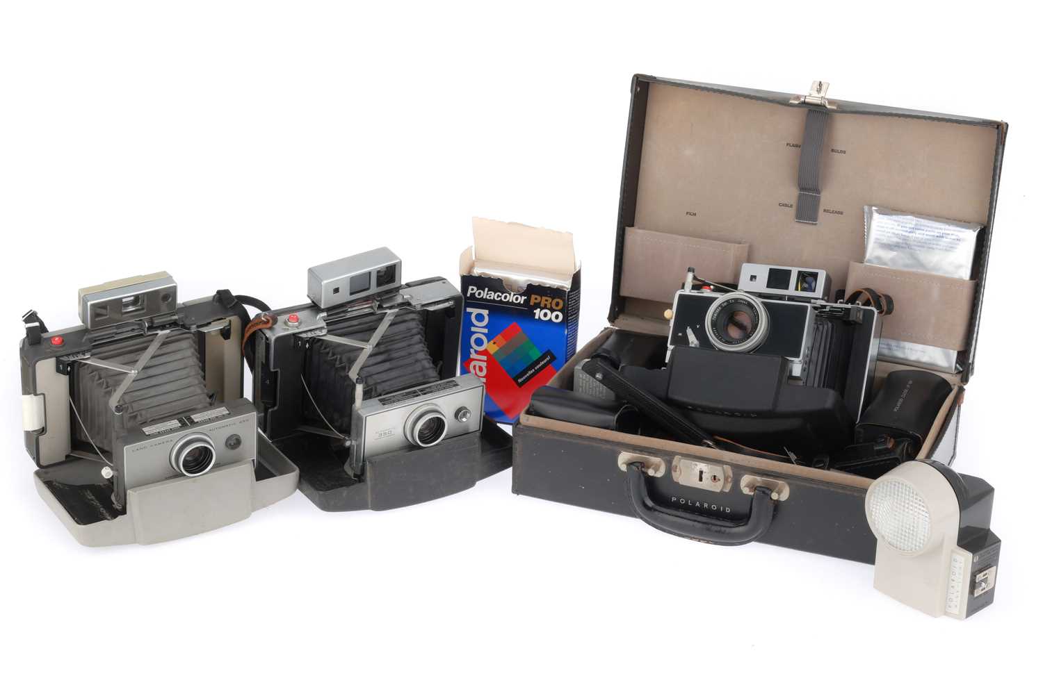 Lot 186 - A Selection of Polaroid Cameras,