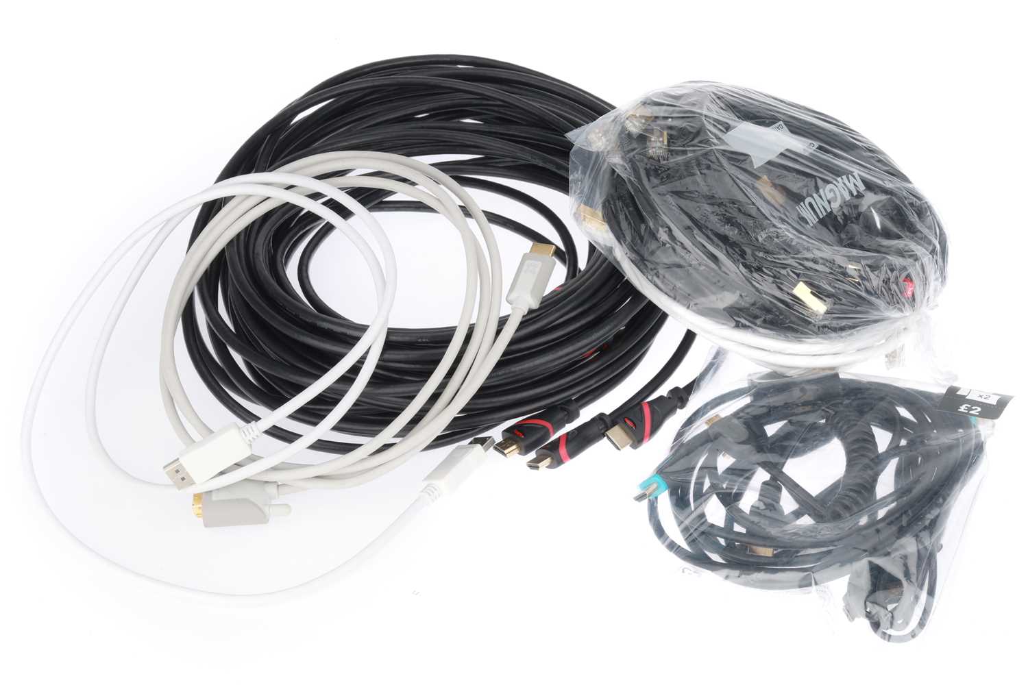 Lot 496 - A Mixed Selection of Audio Visual A/V Cables,