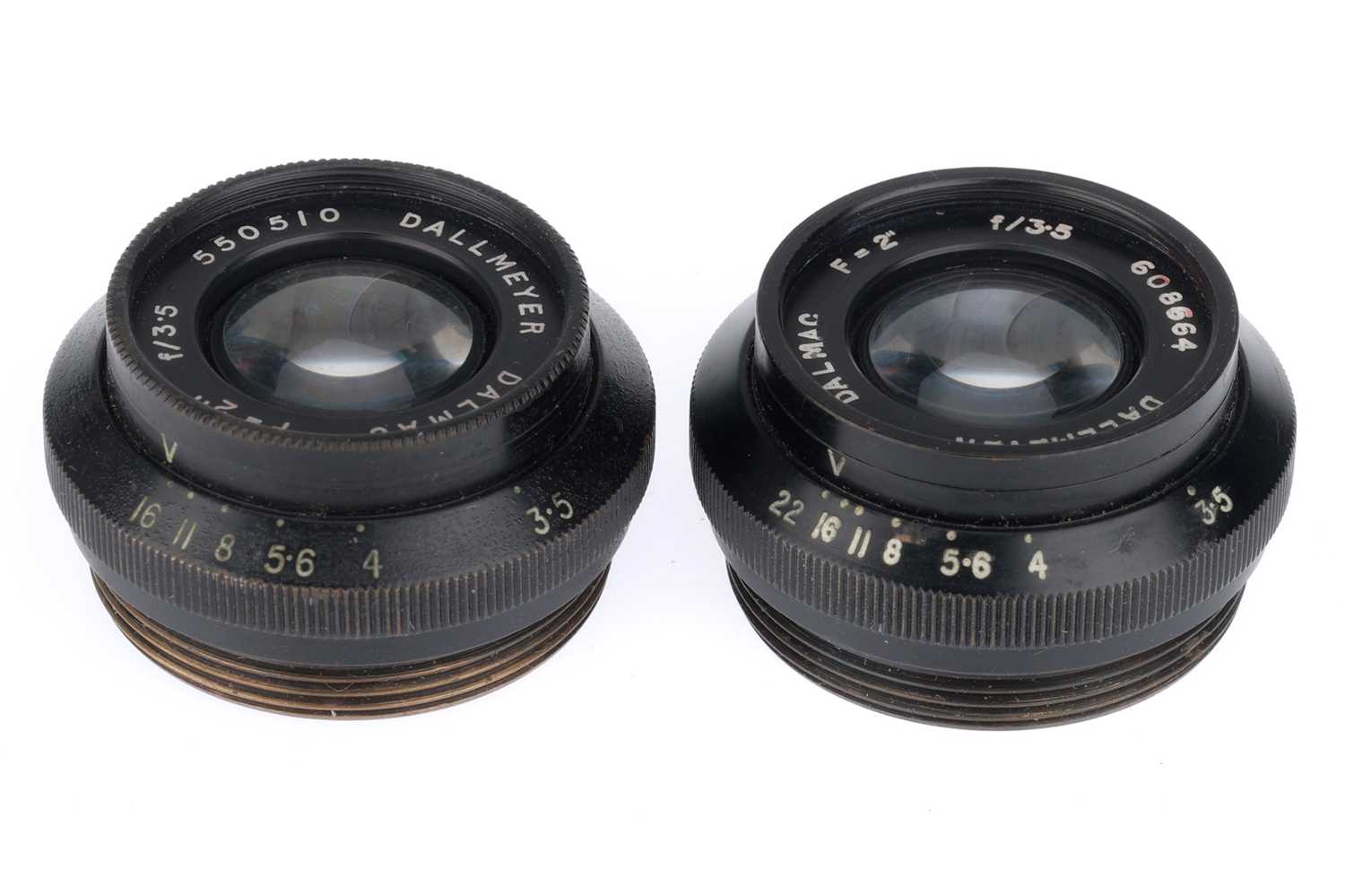 Lot 285 - A Pair of Dallmeyer Dalmac Lenses,