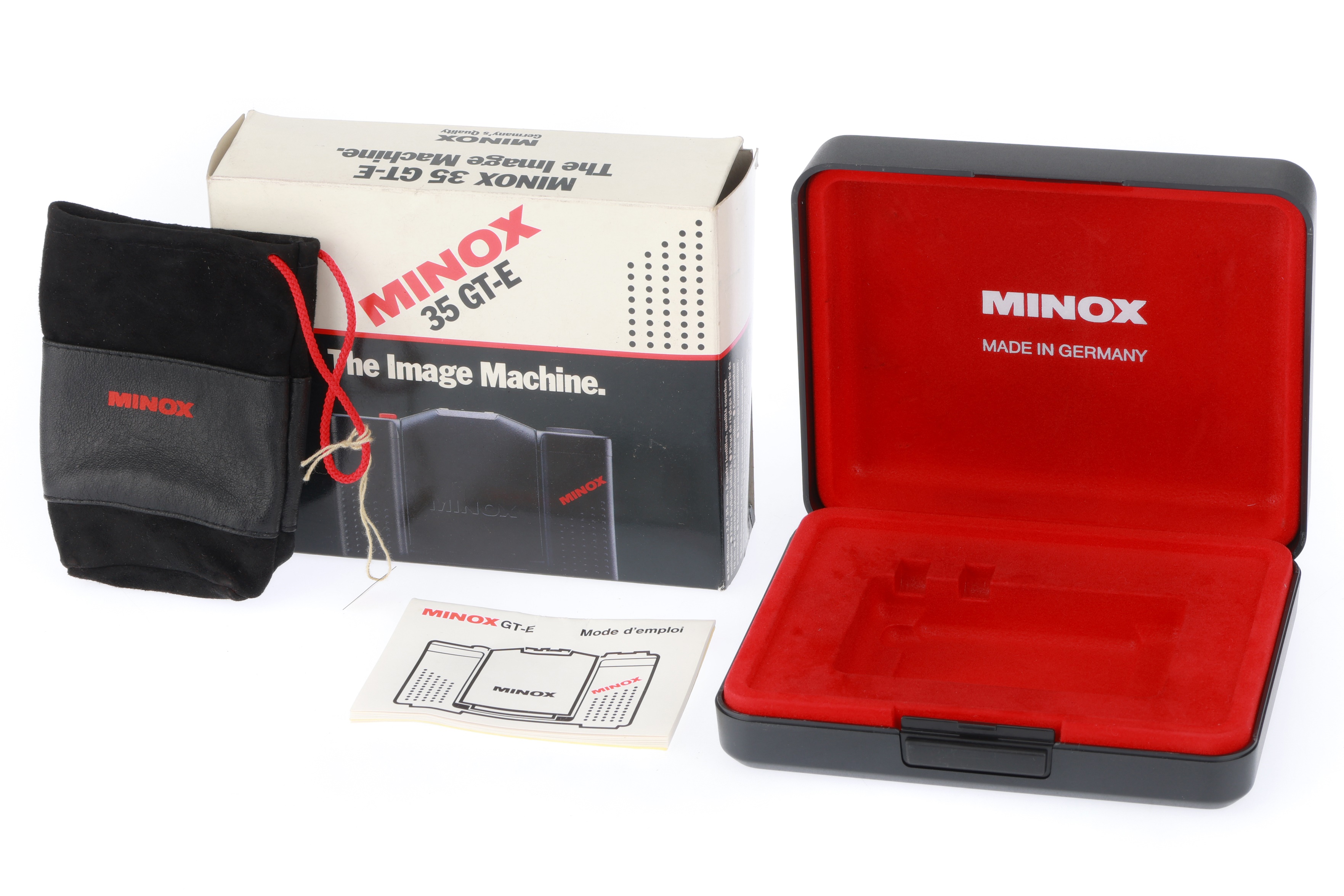 Lot 562 - A Box and Case for Minox GT-E Camera,