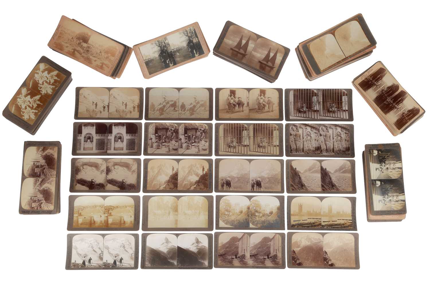Lot 720 - Large Collection of Stereo Cards,