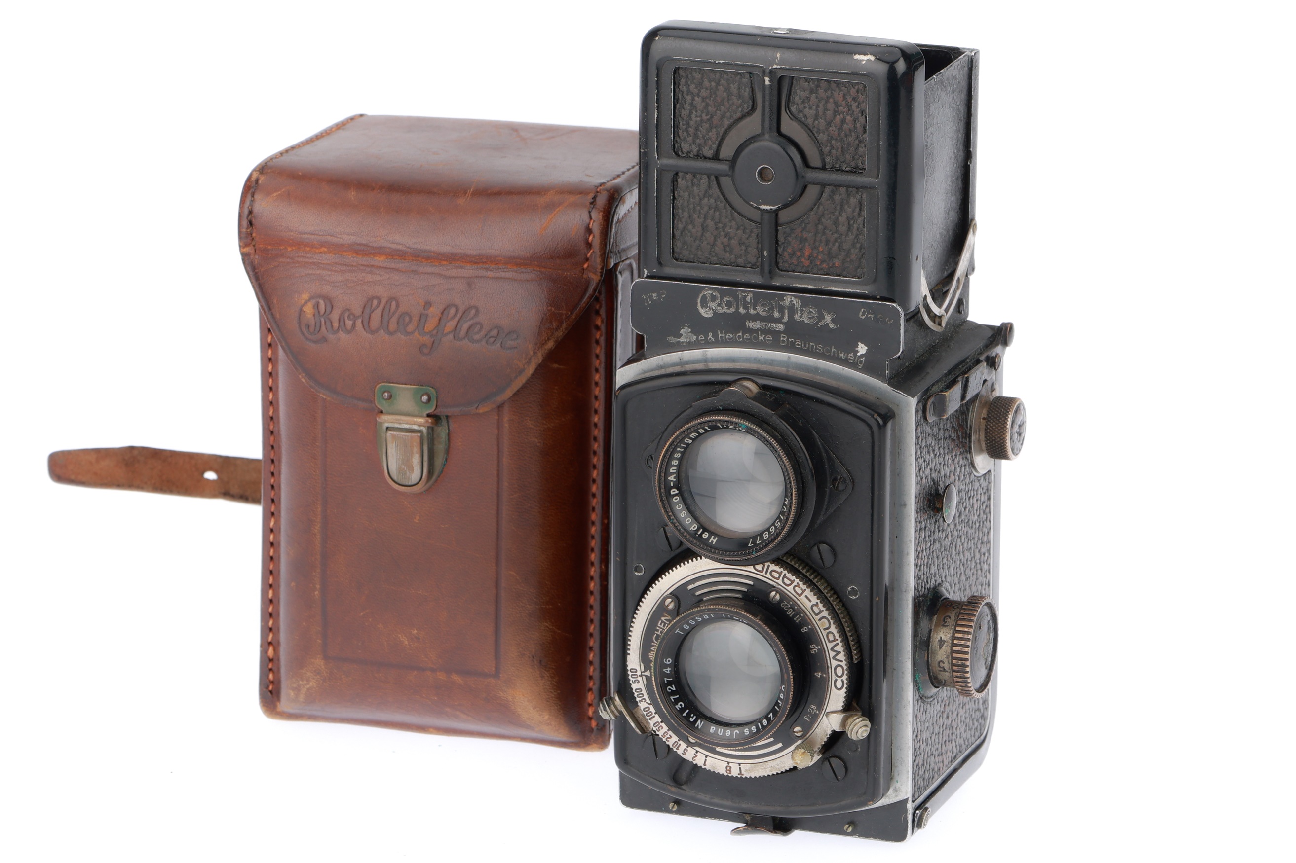 Lot 100 - A Rolleiflex Baby (4x4) Model III 127 Format