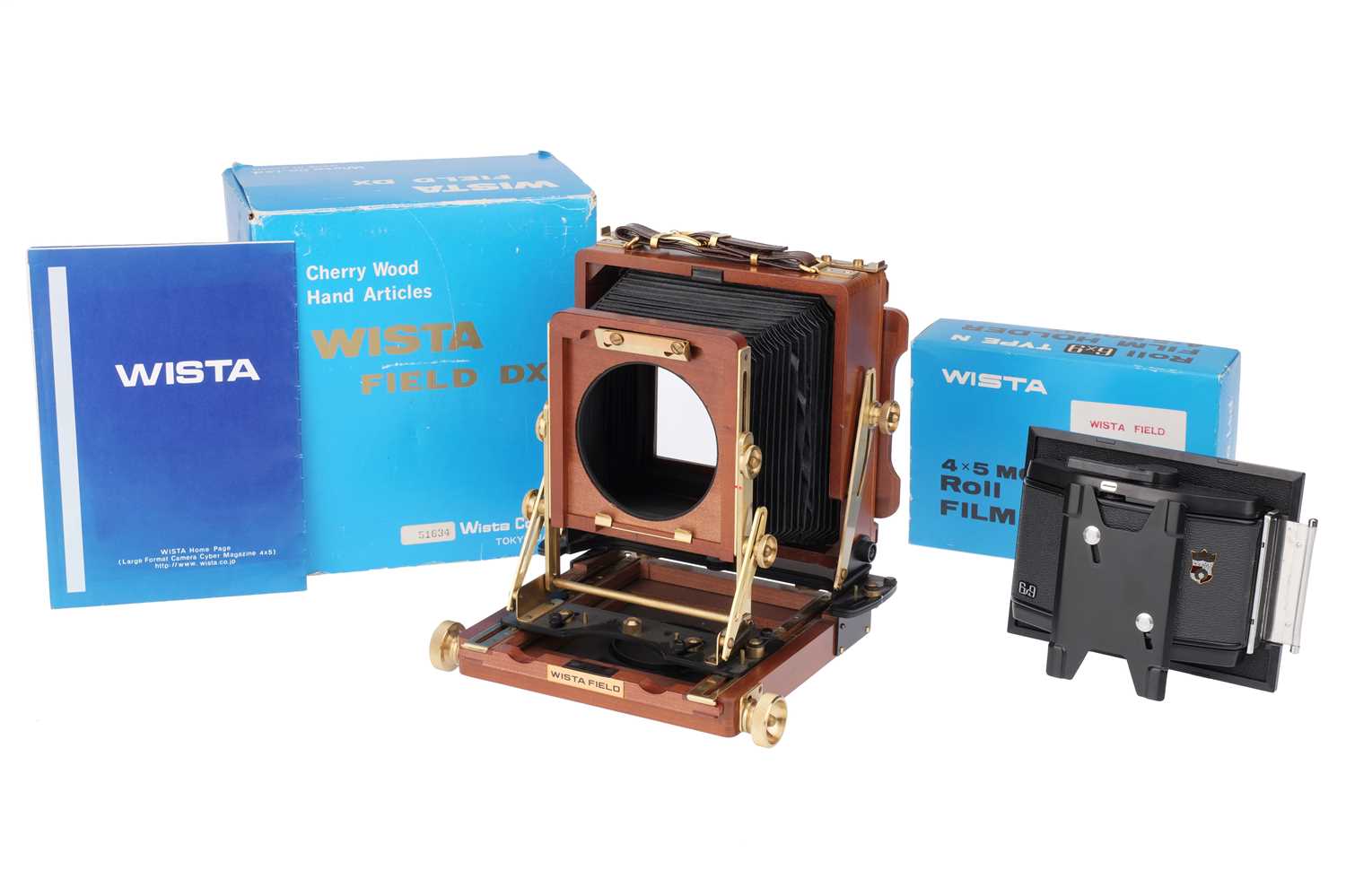 Lot 380 - A Wista Field DX 5x4" Field Camera,