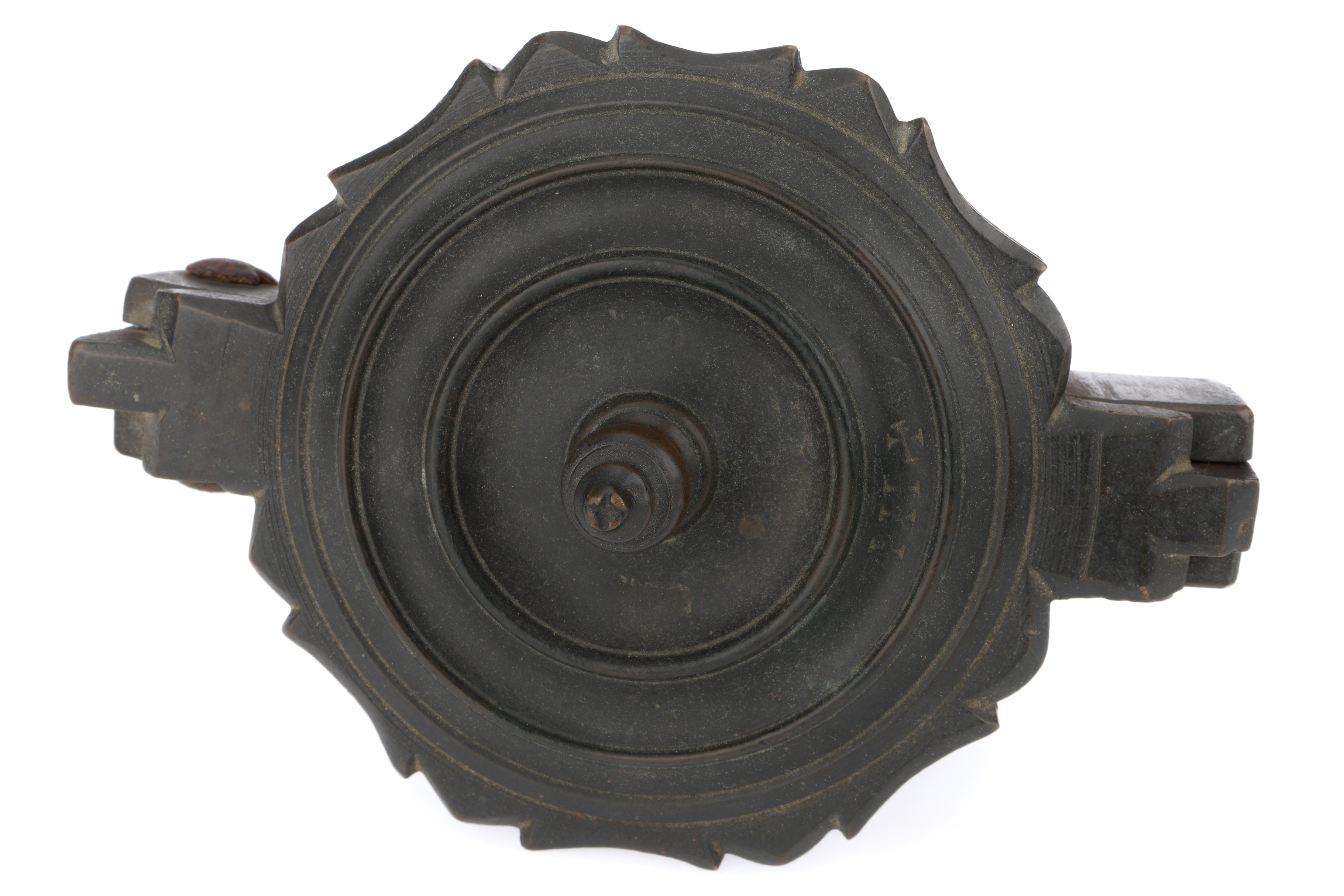 Lot 837 - Large Medieval Bronze Trade Weight holder,