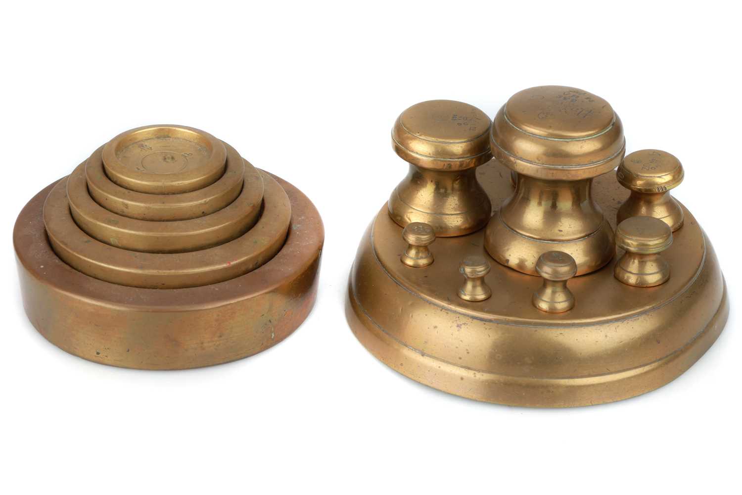 Lot 453 - Collection of Victorian Brass Weights,