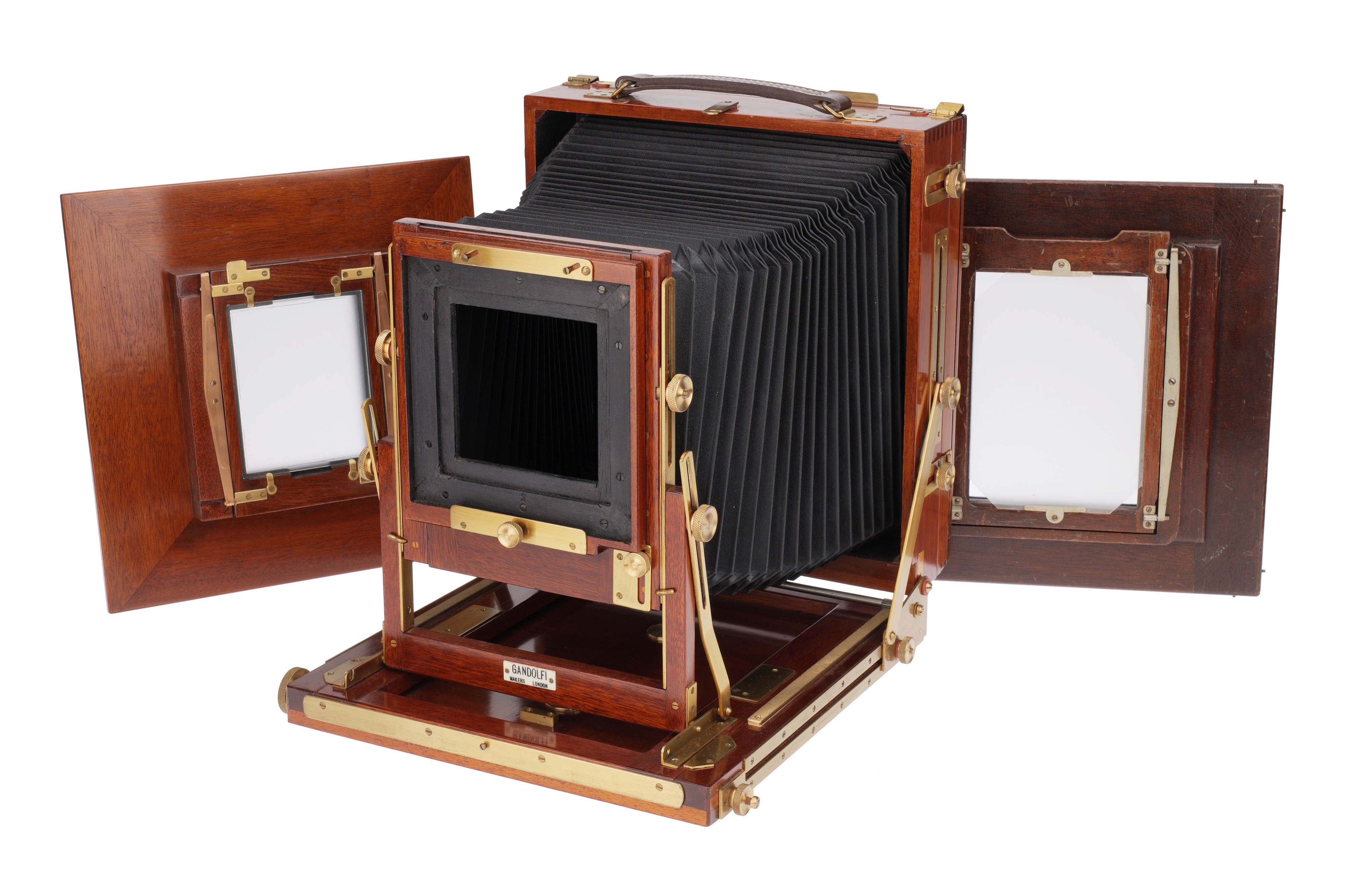 Lot 364 - A Gandolfi 8x10" Mahogany Field Camera,