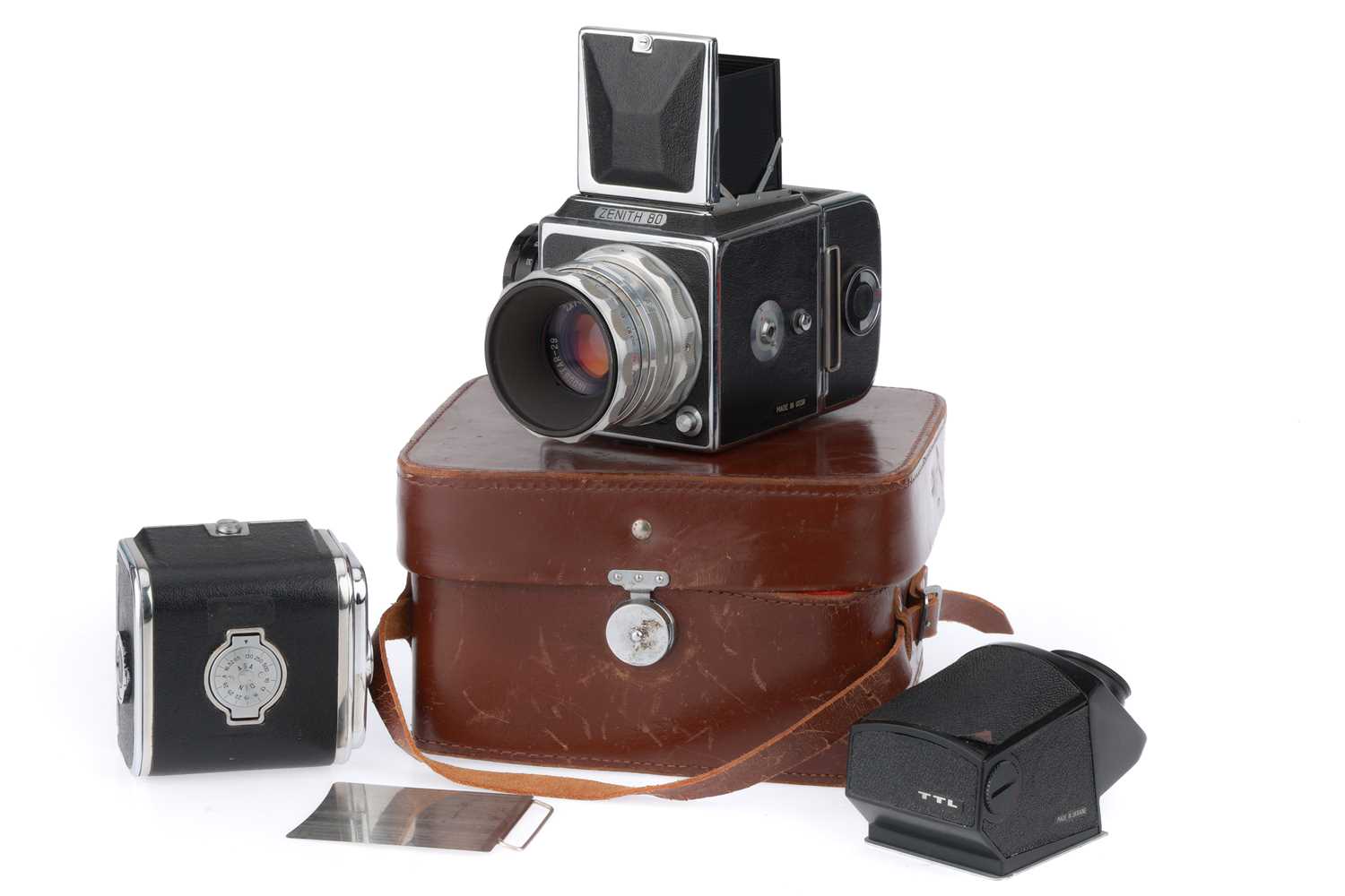 Lot 56 - A Zenith 80 Medium Format SLR Camera Outfit,