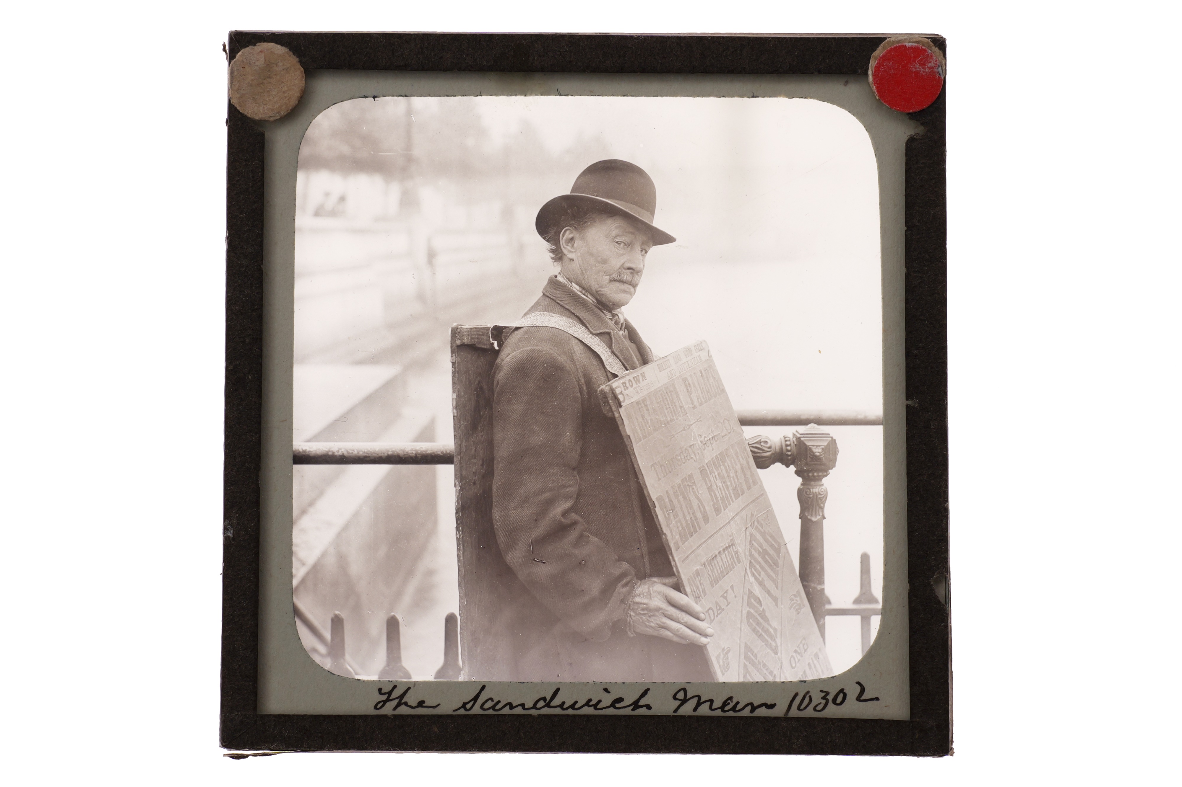 Lot 141 - Magic Lantern Slides, London Street life,