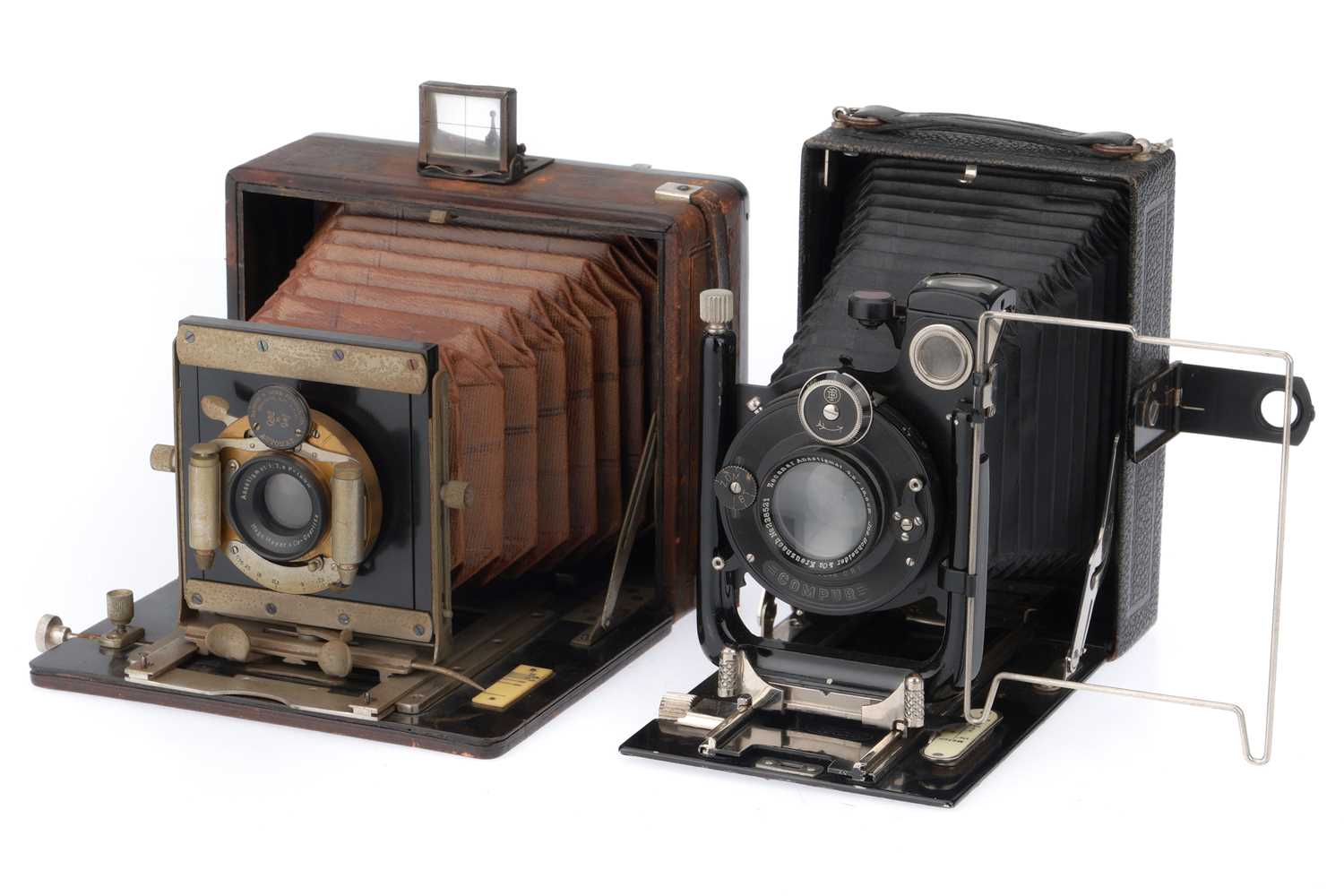 Lot 287 - A Pair of Folding Plate Cameras,