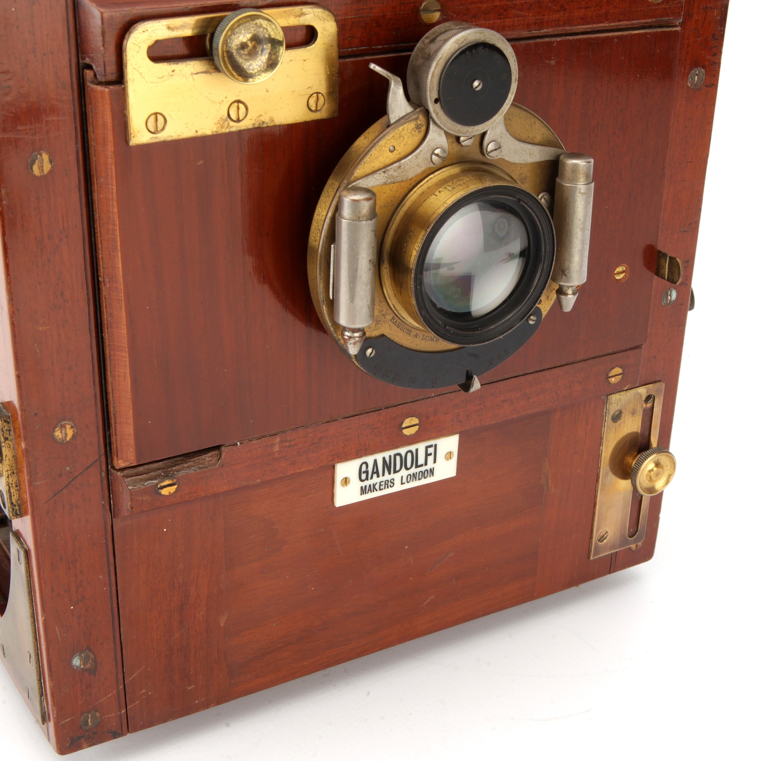 Lot 340 - A Gandolfi Half Plate Mahogany Tailboard