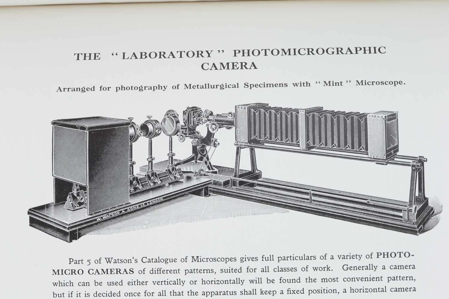 Lot 13 - Watson & Sons Microscope Catalogues,