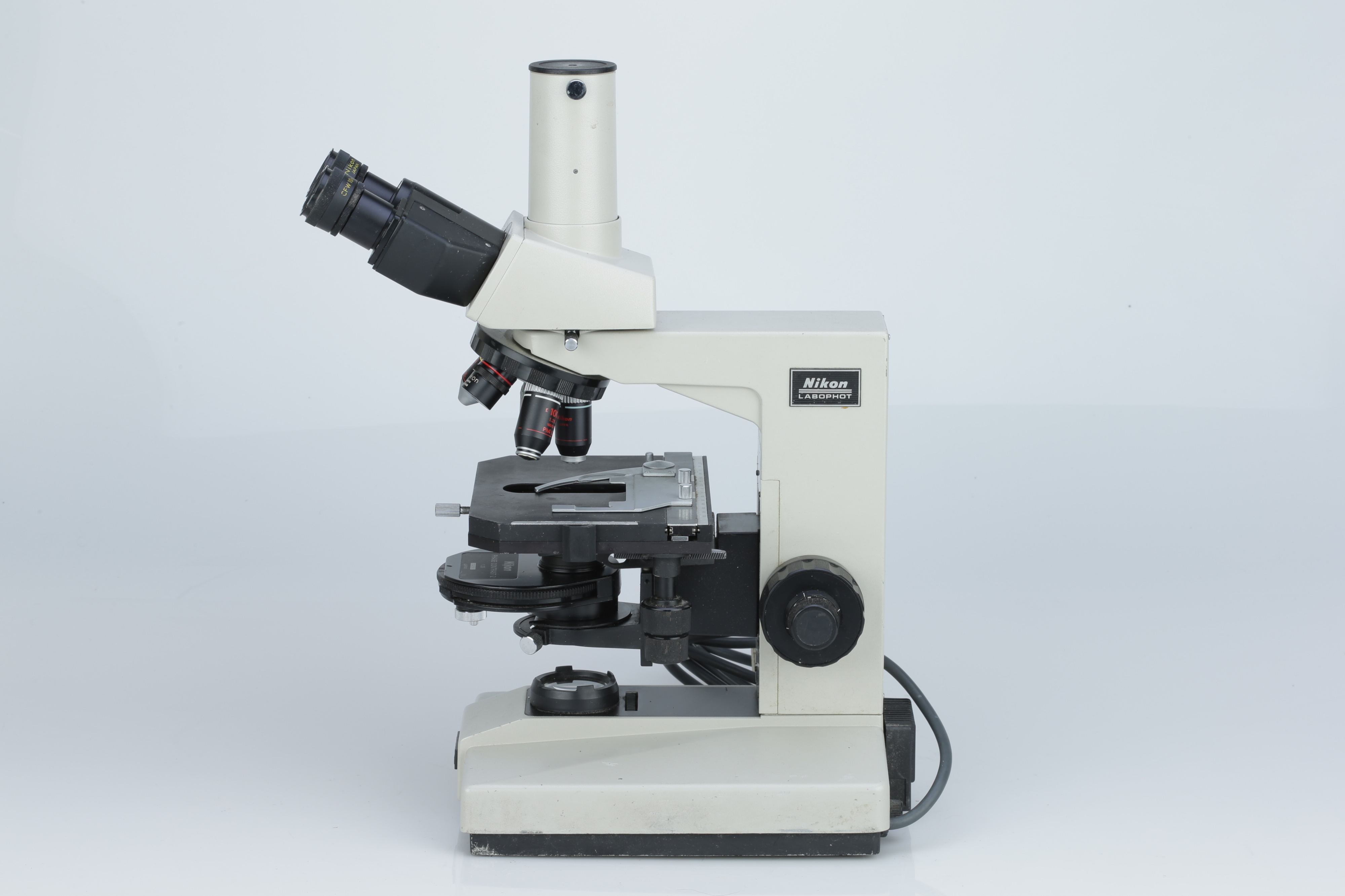 Lot 26 - Nikon Labophot Trinocular Microscope,