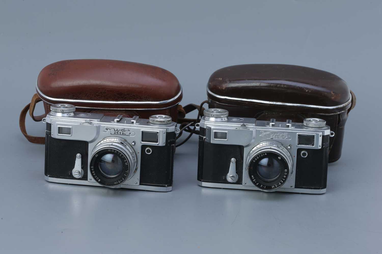 Lot 388 - Two Russian Kiev Rangefinder Cameras,