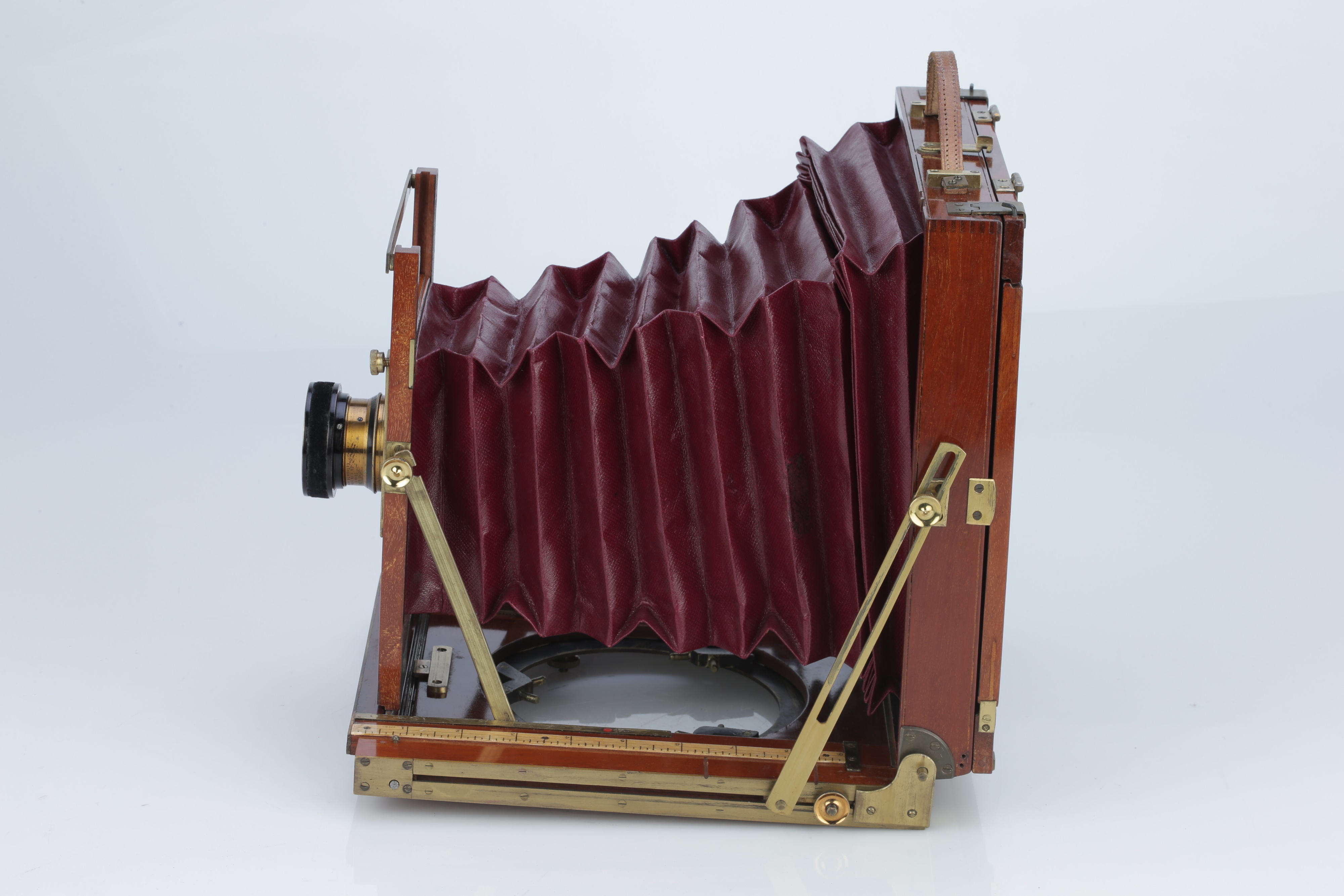 Lot 723 - A Fine Mahogany Whole Plate Field Camera,