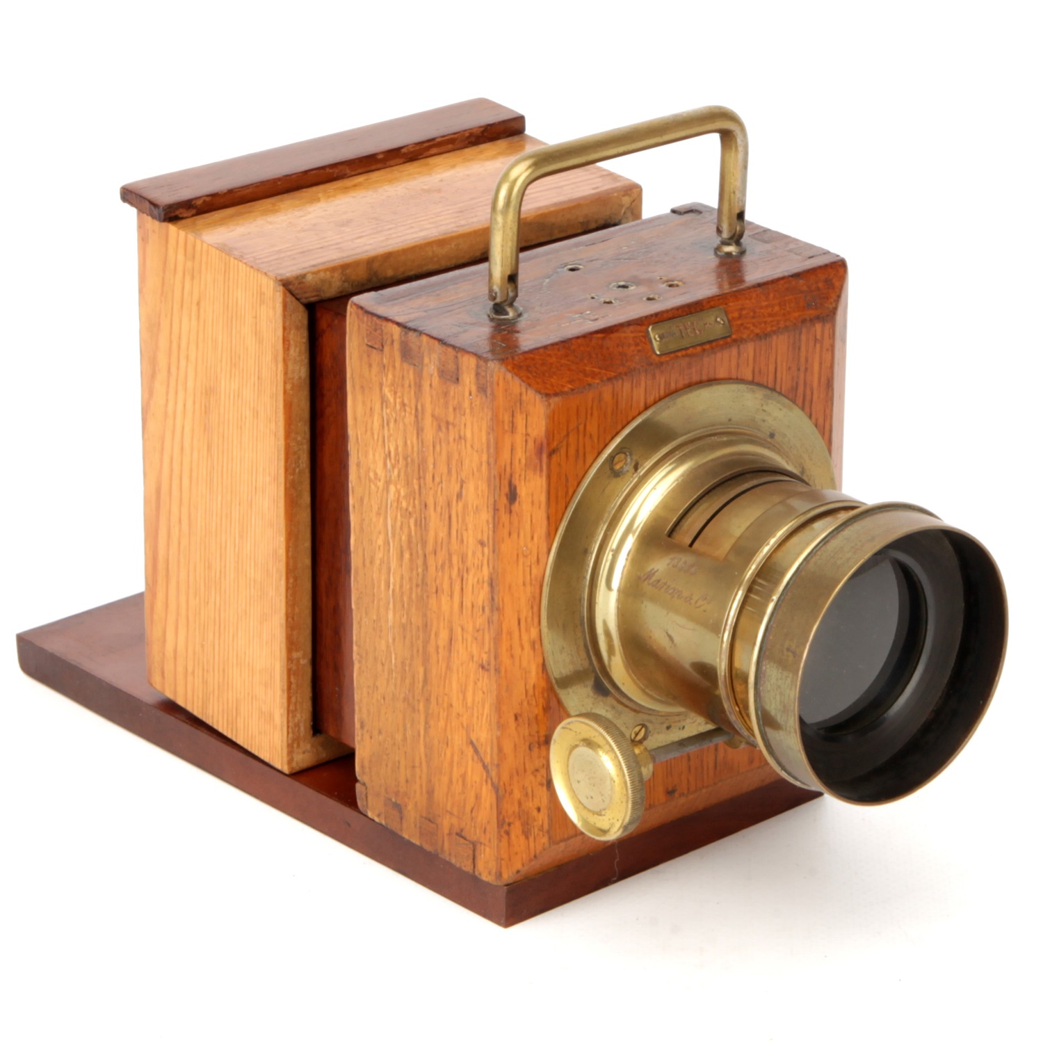 Lot 396 - A Replica Sliding Box Camera,