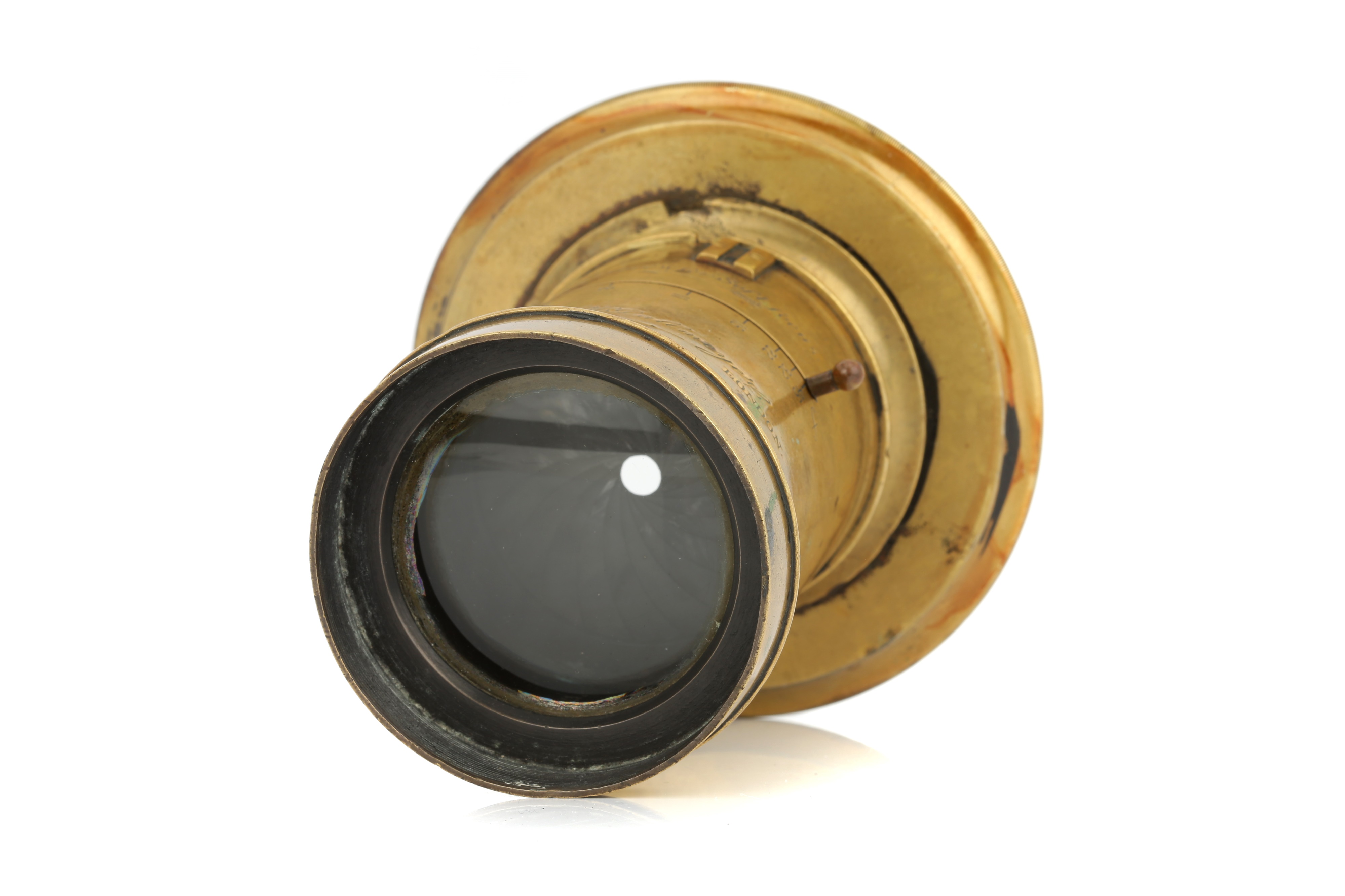 Lot 316 - A J. H. Dallmeyer 3D f/6 Soft Focus Brass