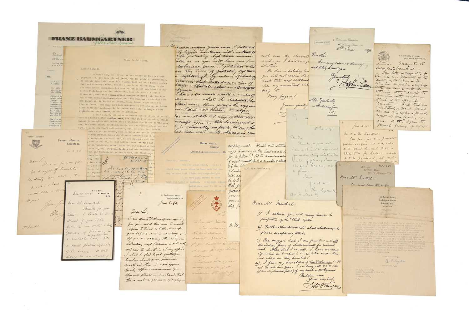 Lot 395 - A Collection of Letters from Prominent 19th