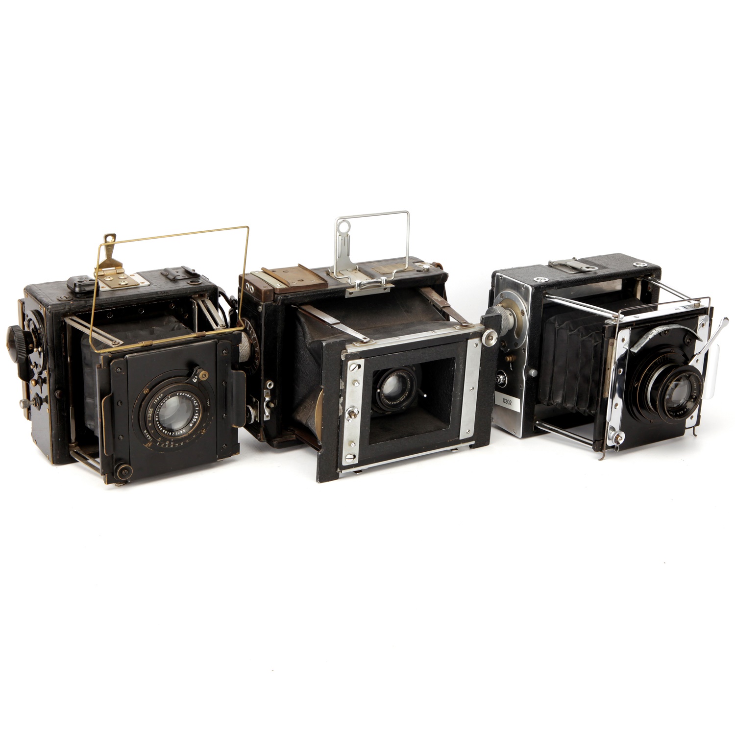 Lot 476 - Three Folding Strut Cameras,